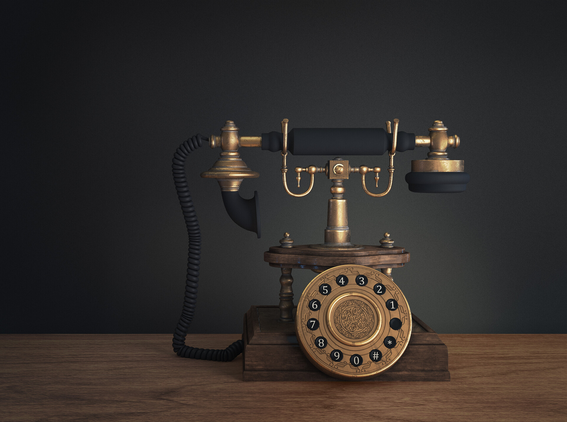 ArtStation - Antique phone
