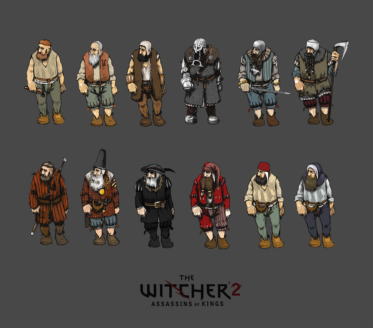 Dwarfs (Old Witcher 2 stuff) by Jan Marek : r/ImaginaryDwarves