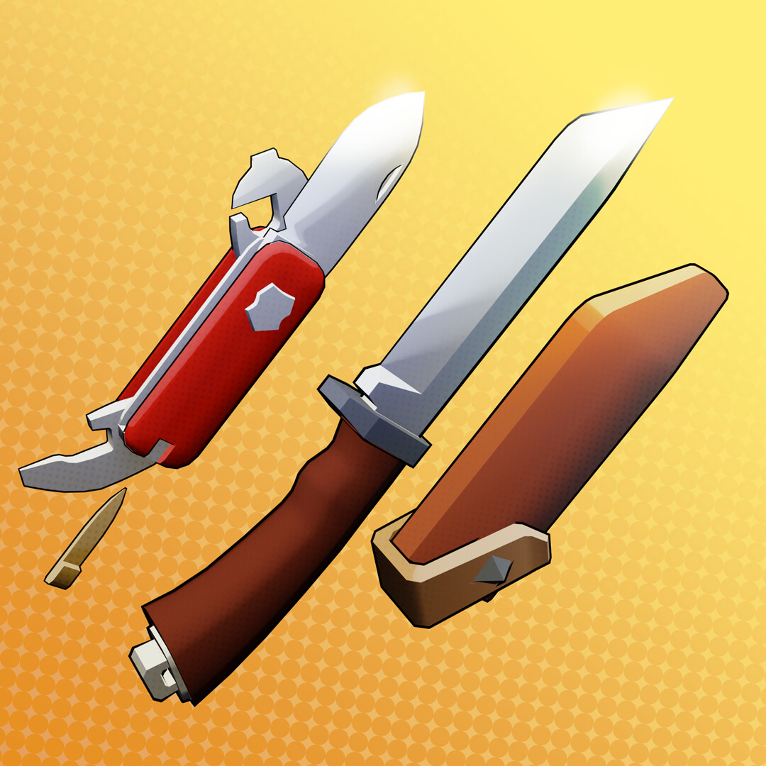 ArtStation - Knives - Work In Progress