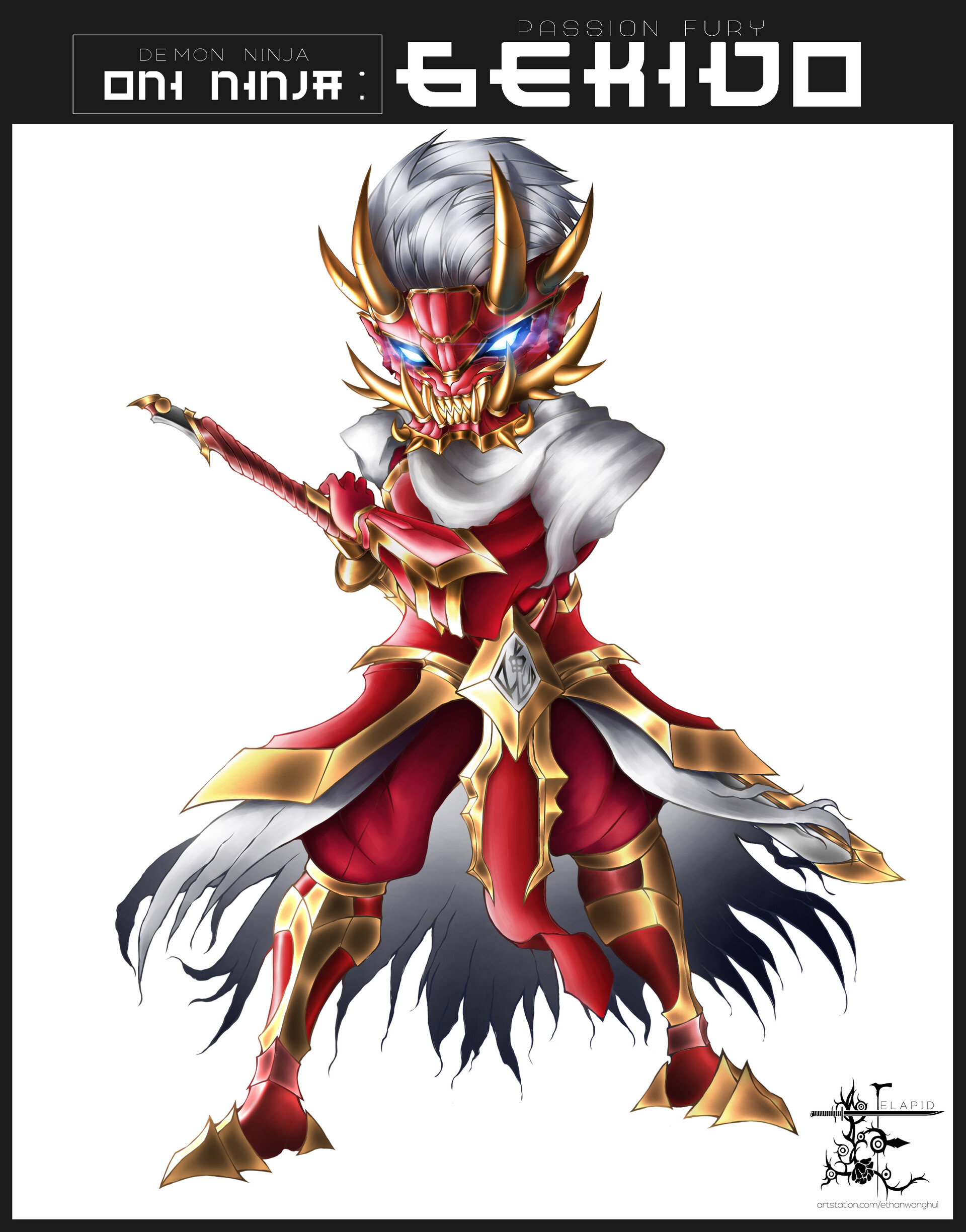 ArtStation - ONI NINJA : GEKIDO