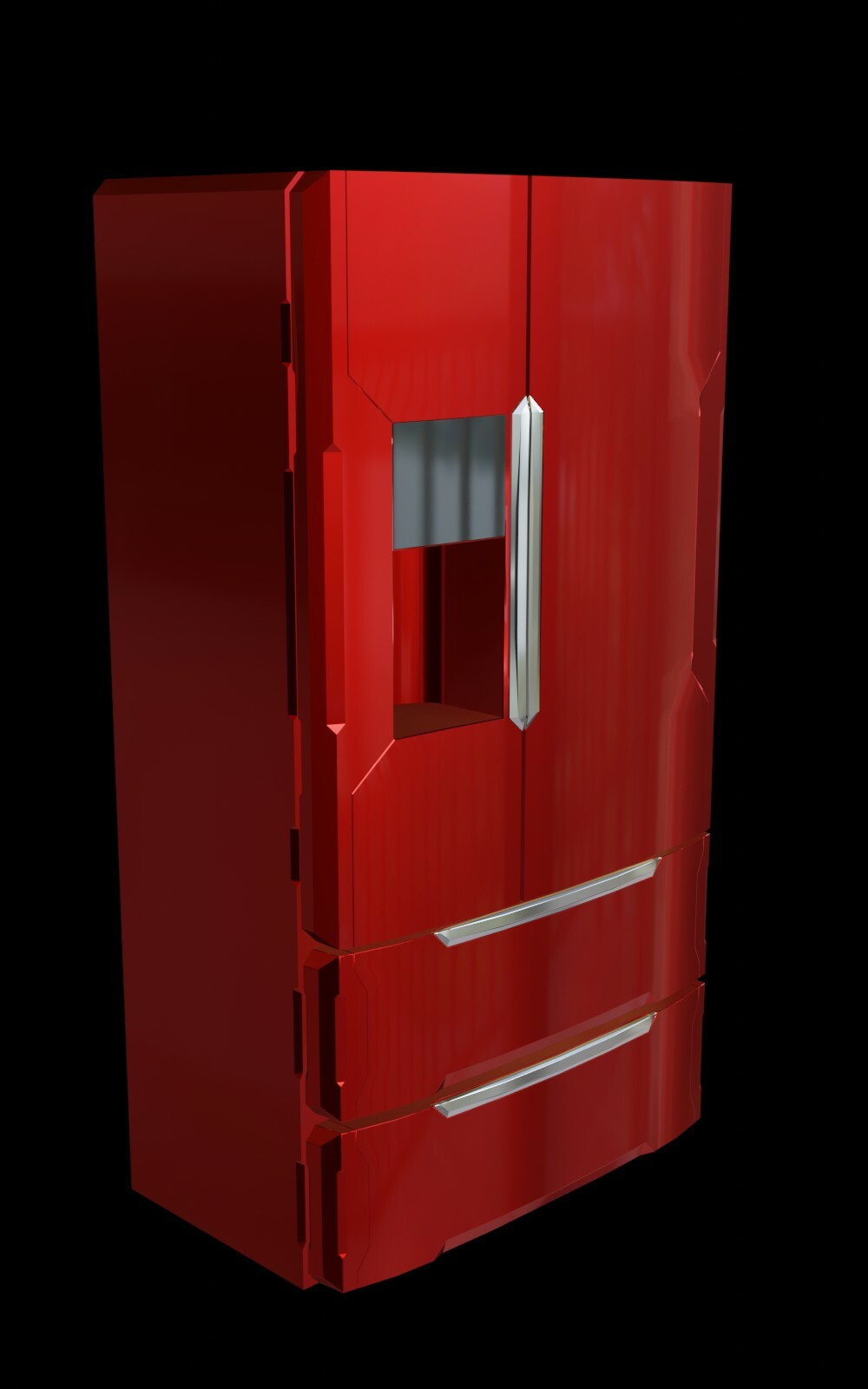 ArtStation - !WIP! Hi-tech fridge