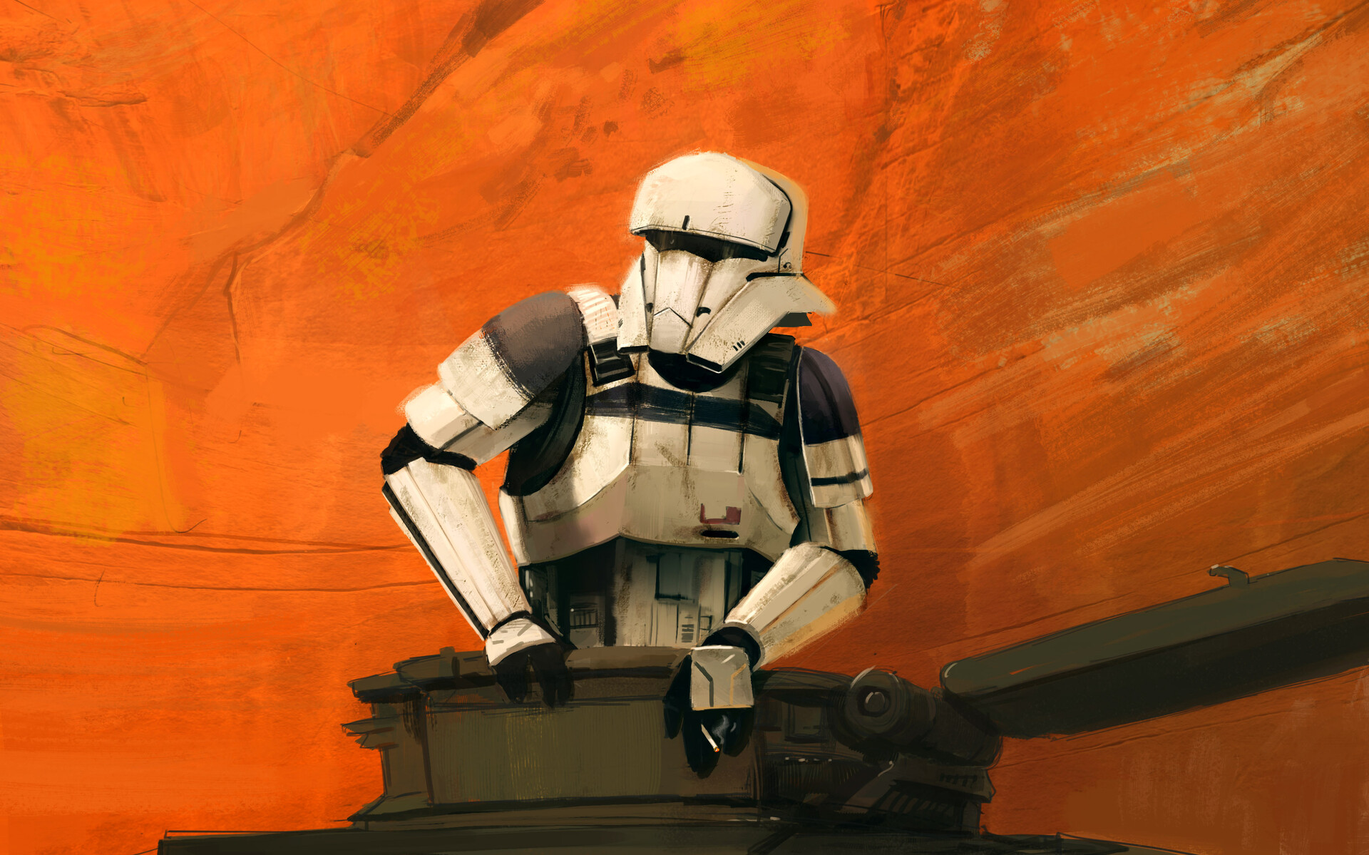 ArtStation - Tank Trooper taking a break
