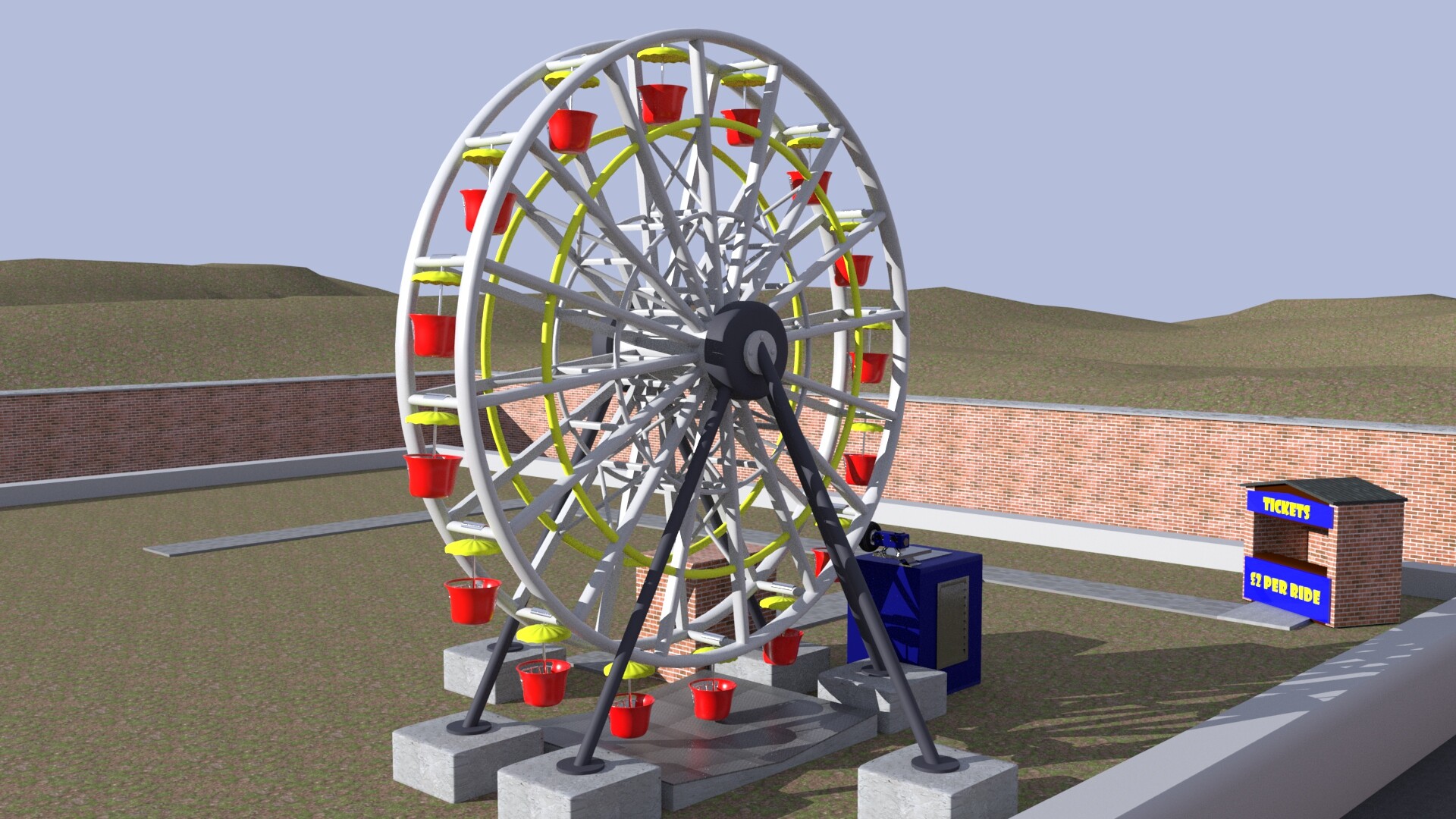 ArtStation - Ferris Wheel Animation created in Maya