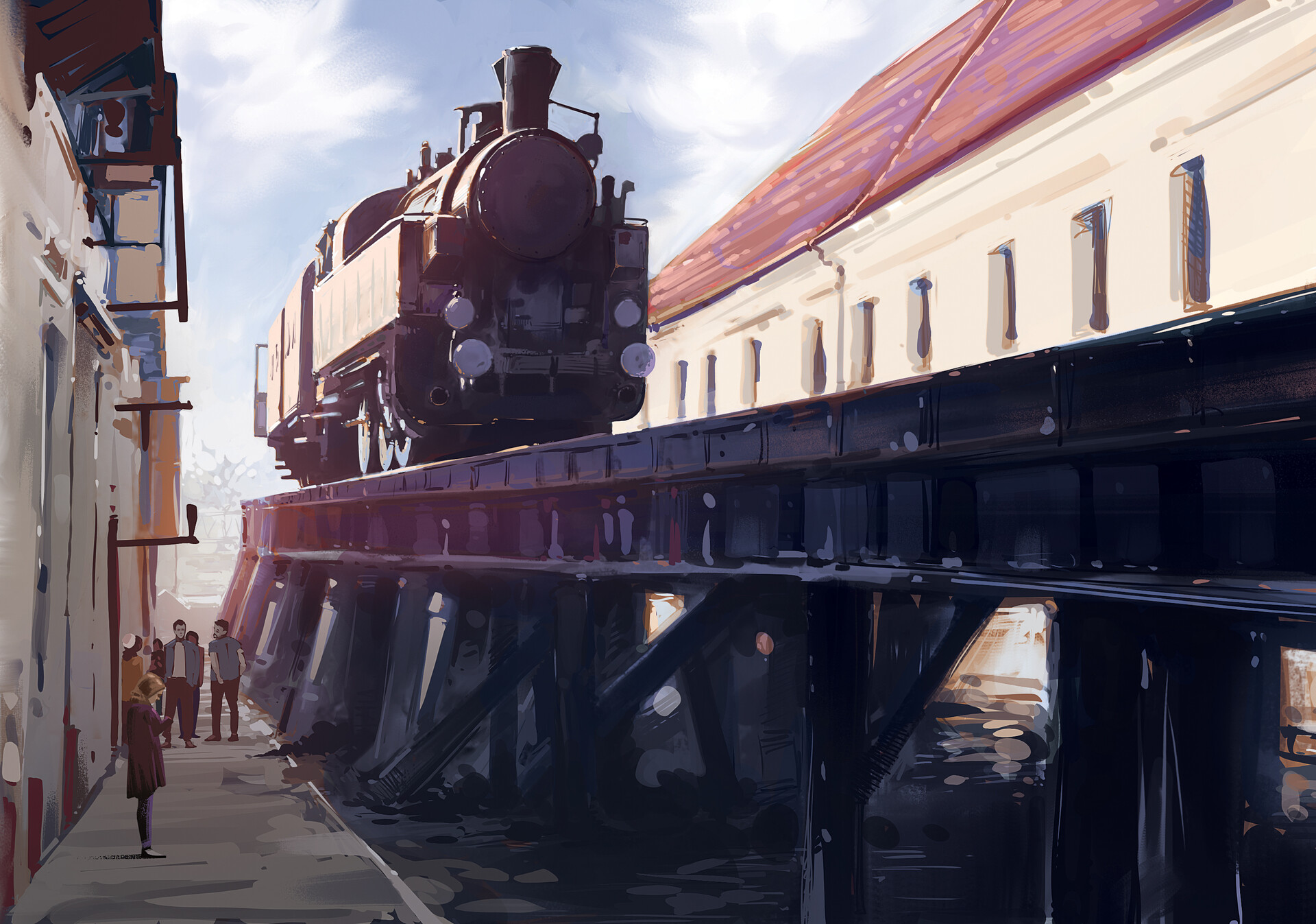 ArtStation - Railroad construction