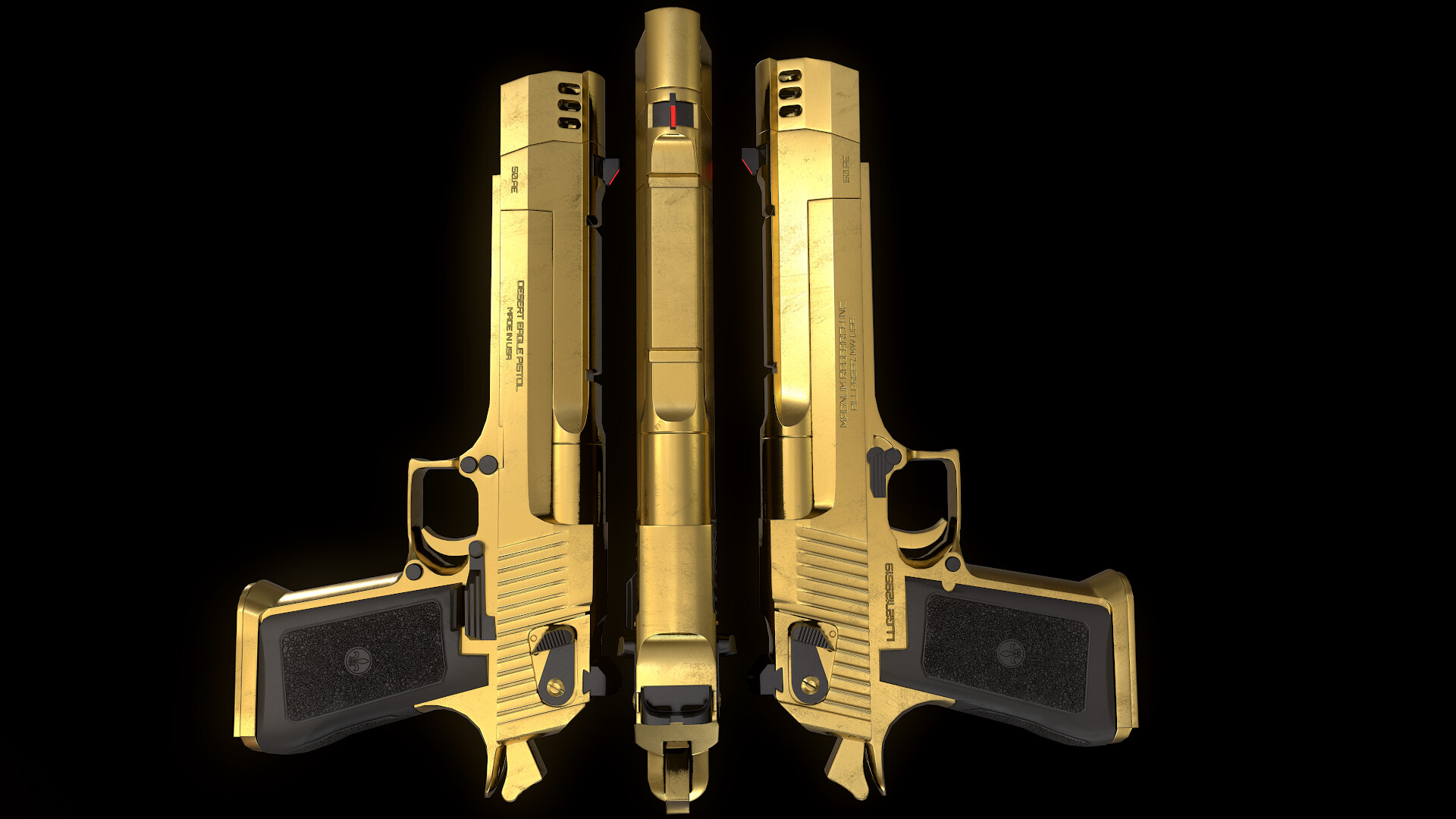 double desert eagle gold