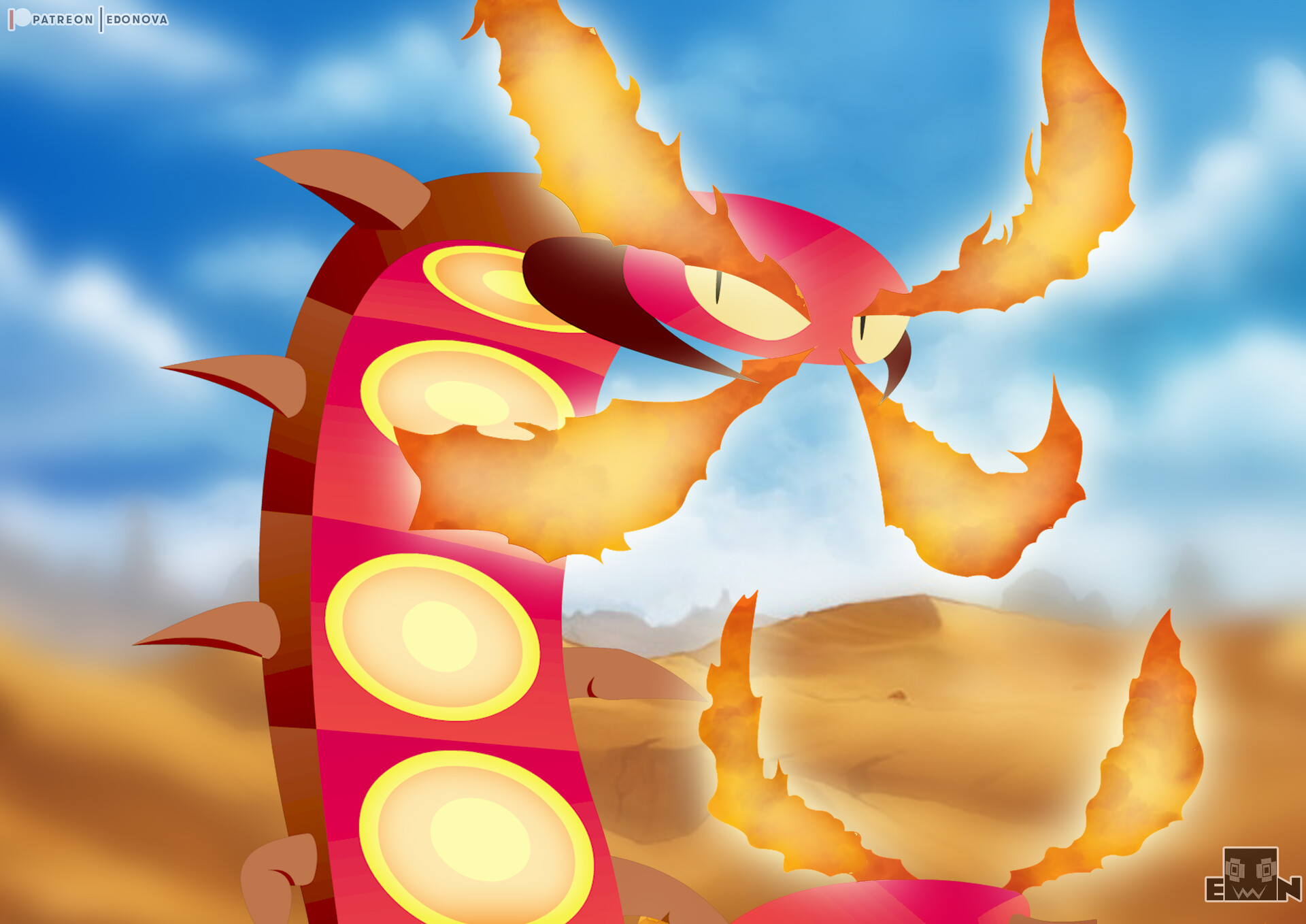 ArtStation - Centiskorch - the Heat Centipede