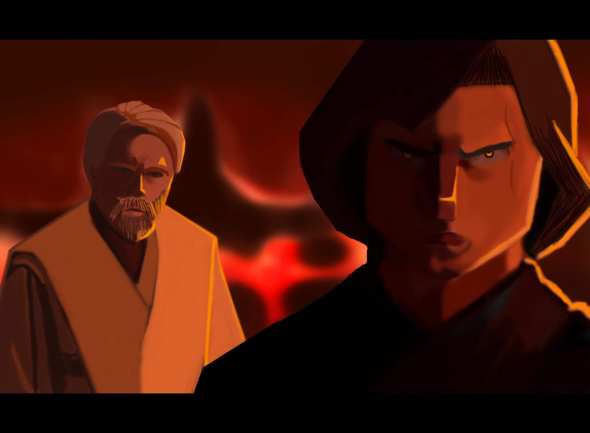 ArtStation - Anakin vs Obi-Wan