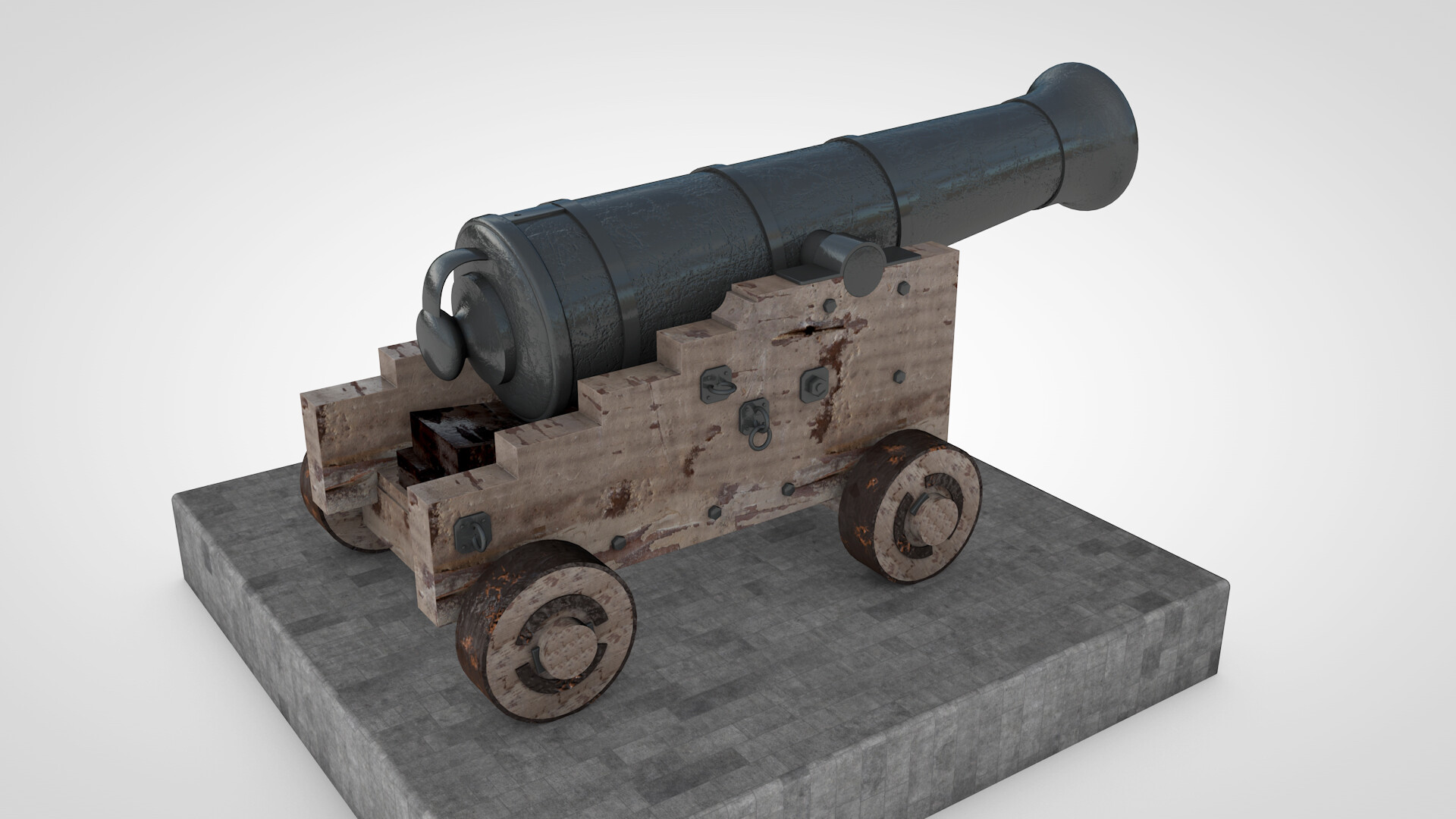 ArtStation - 3D Model of a Cannon