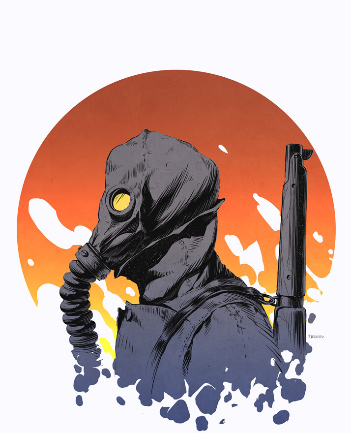 ArtStation - gas mask study
