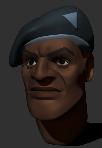 ArtStation - stylised face sculpt