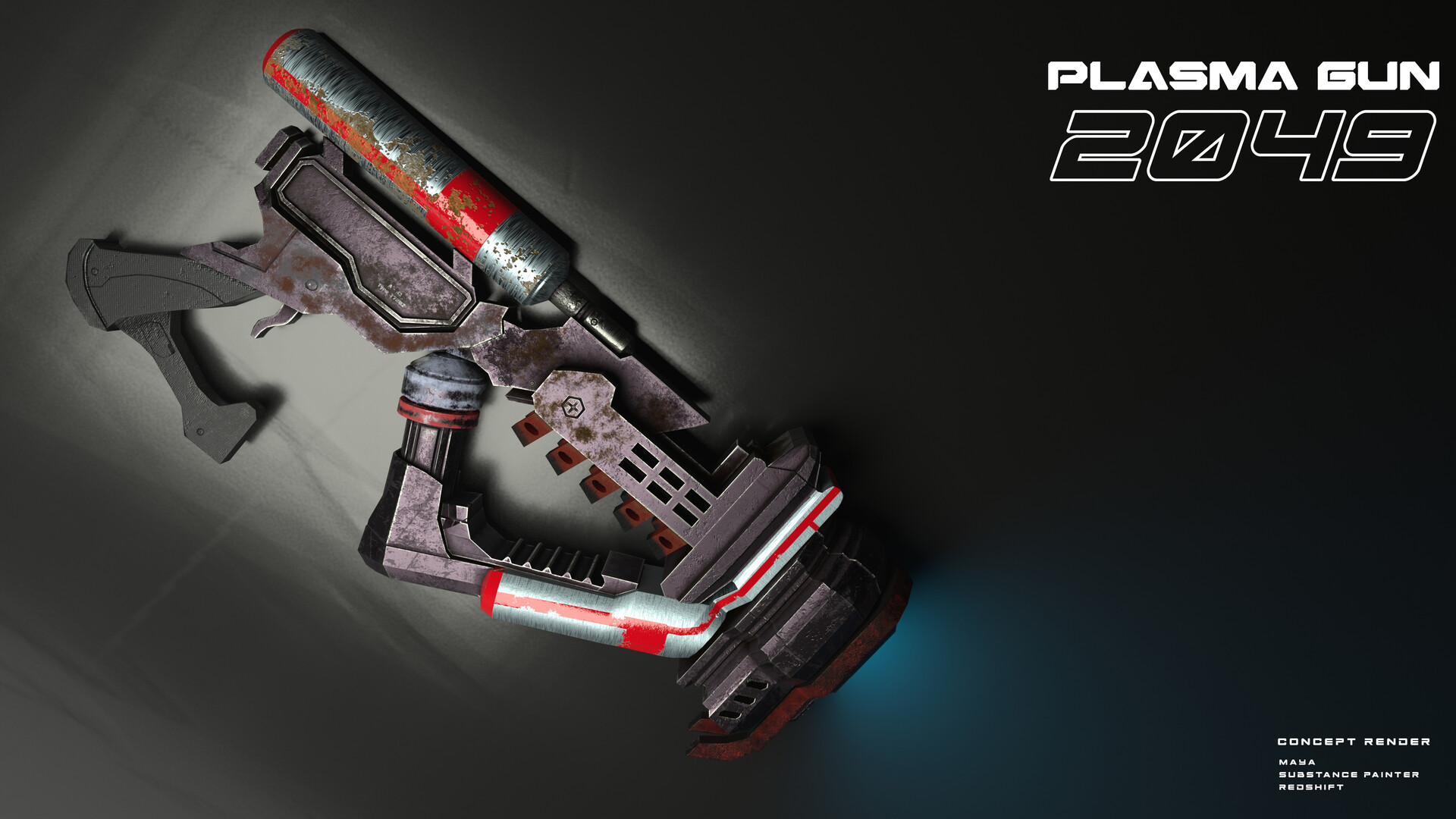 ArtStation - Scifi Plasma Gun Concept Render
