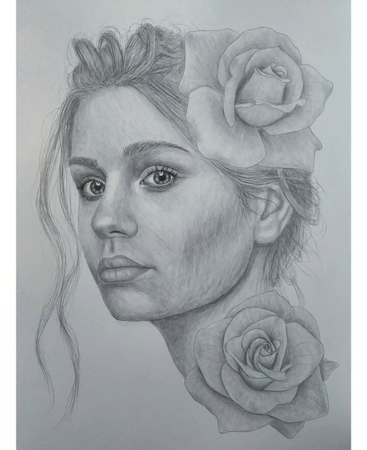 ArtStation - Flower girl portrait