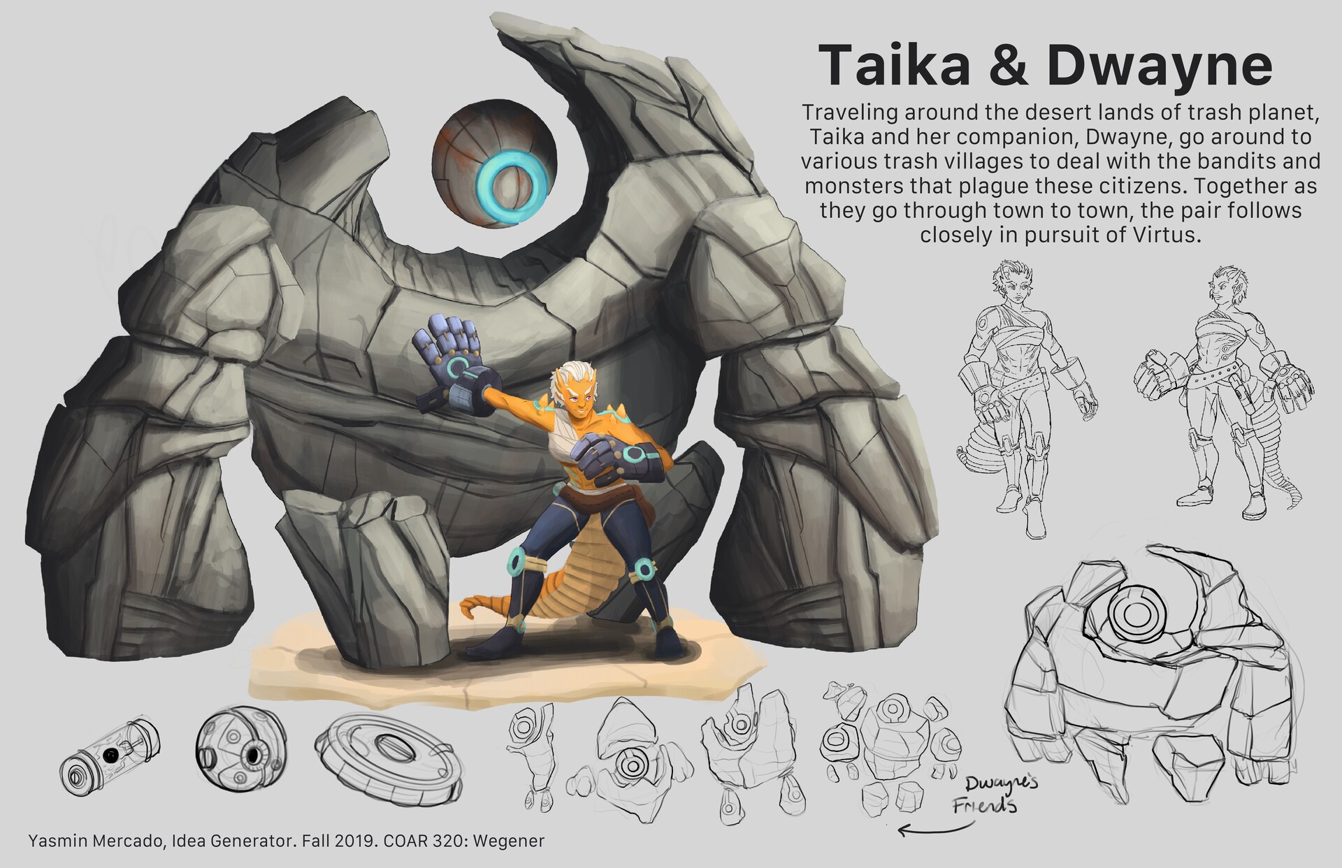 ArtStation - Trash Planet Protagonist: Taika