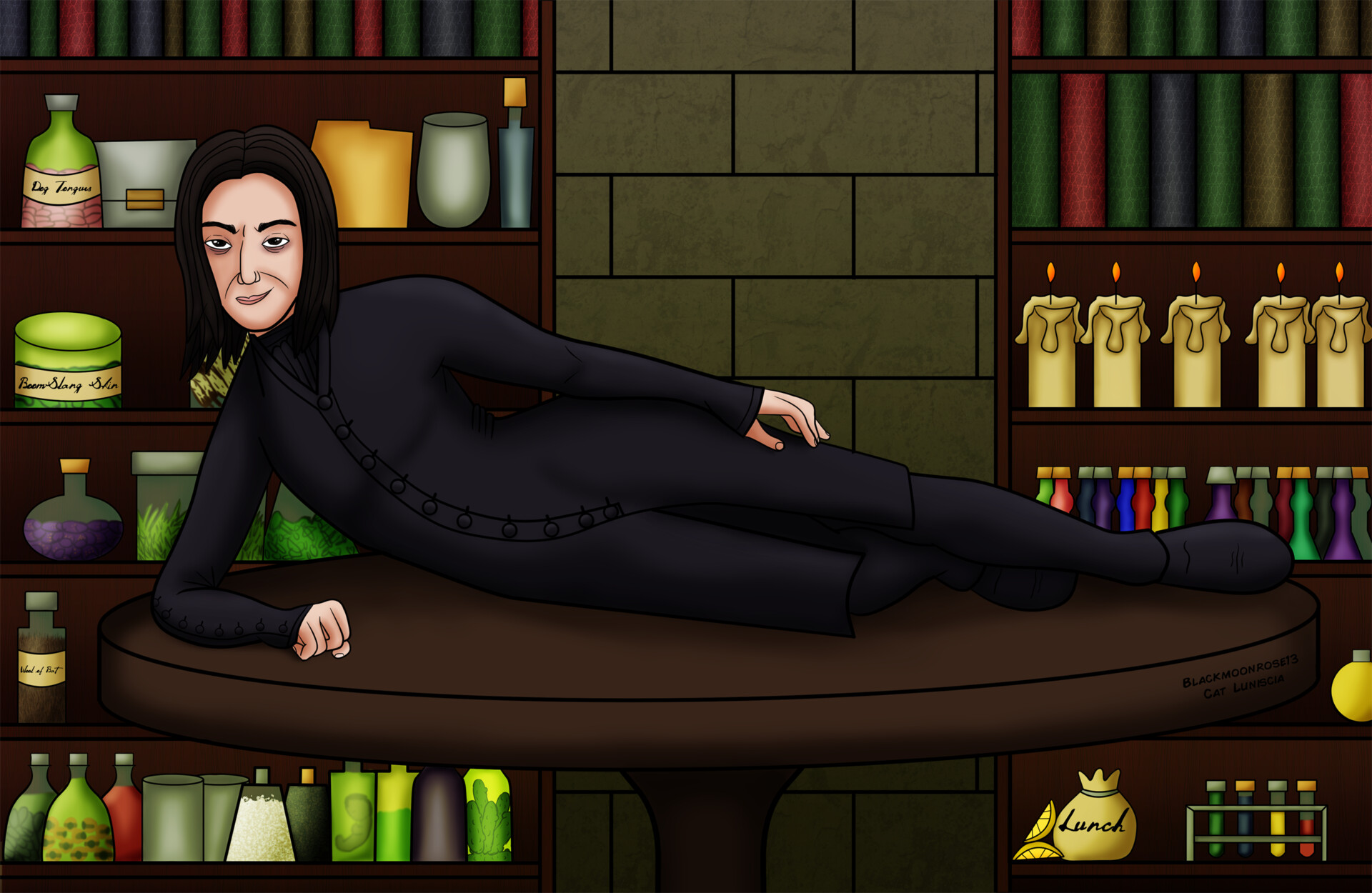 ArtStation - Professor Snape Pinup