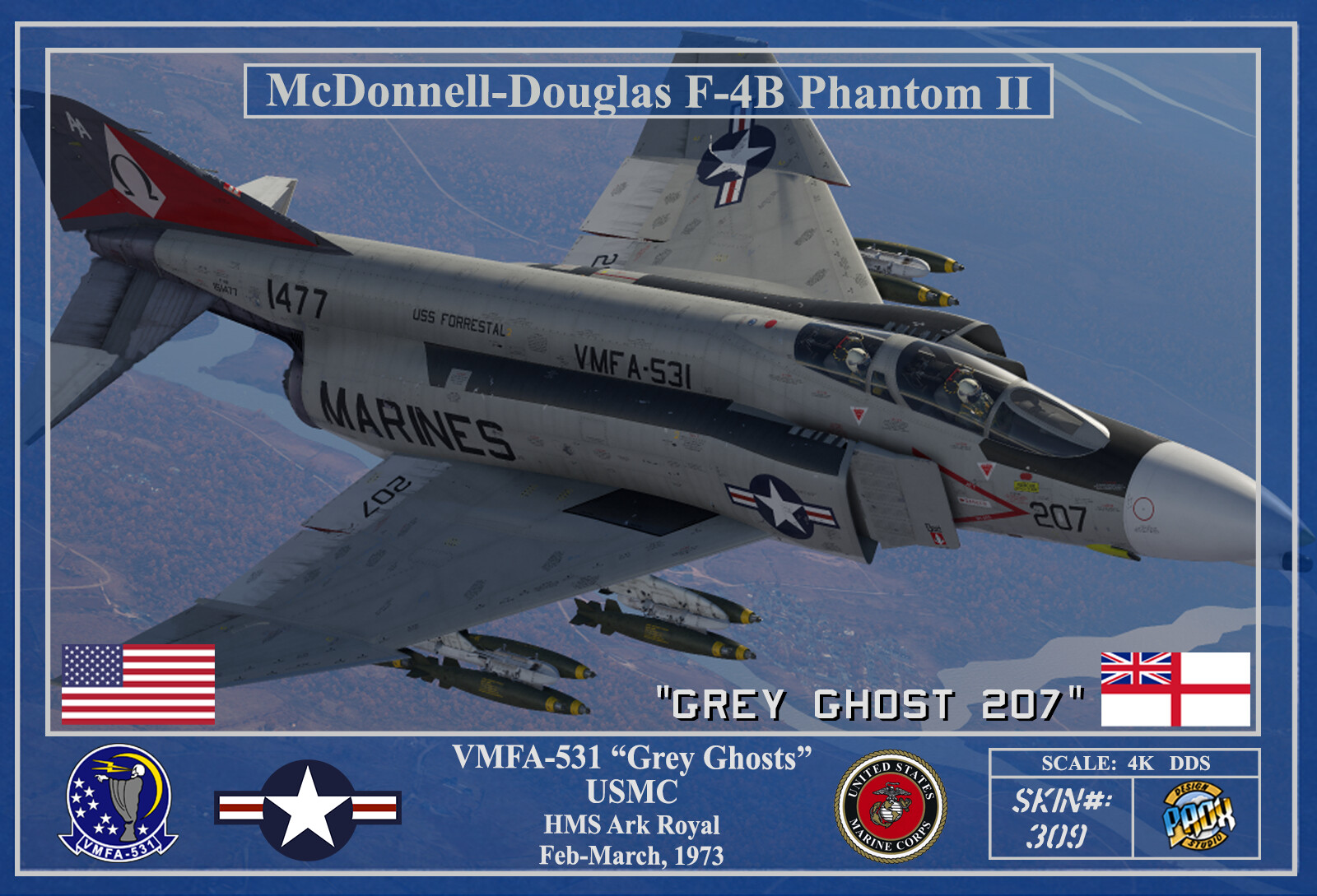ArtStation - F-4B Phantom II VMFA-531 "Grey Ghosts" March, 1973