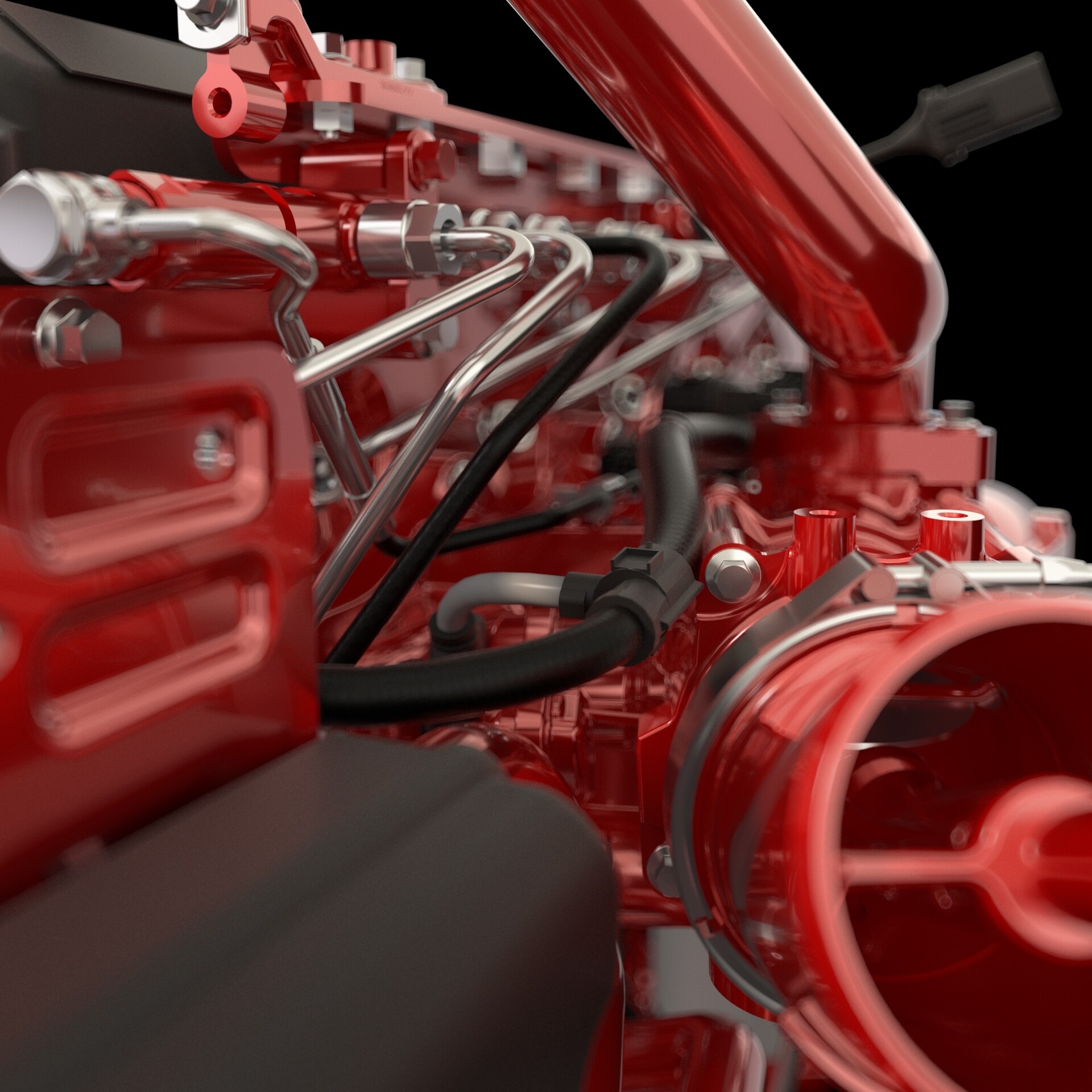 ArtStation - Diesel Engine Closeup