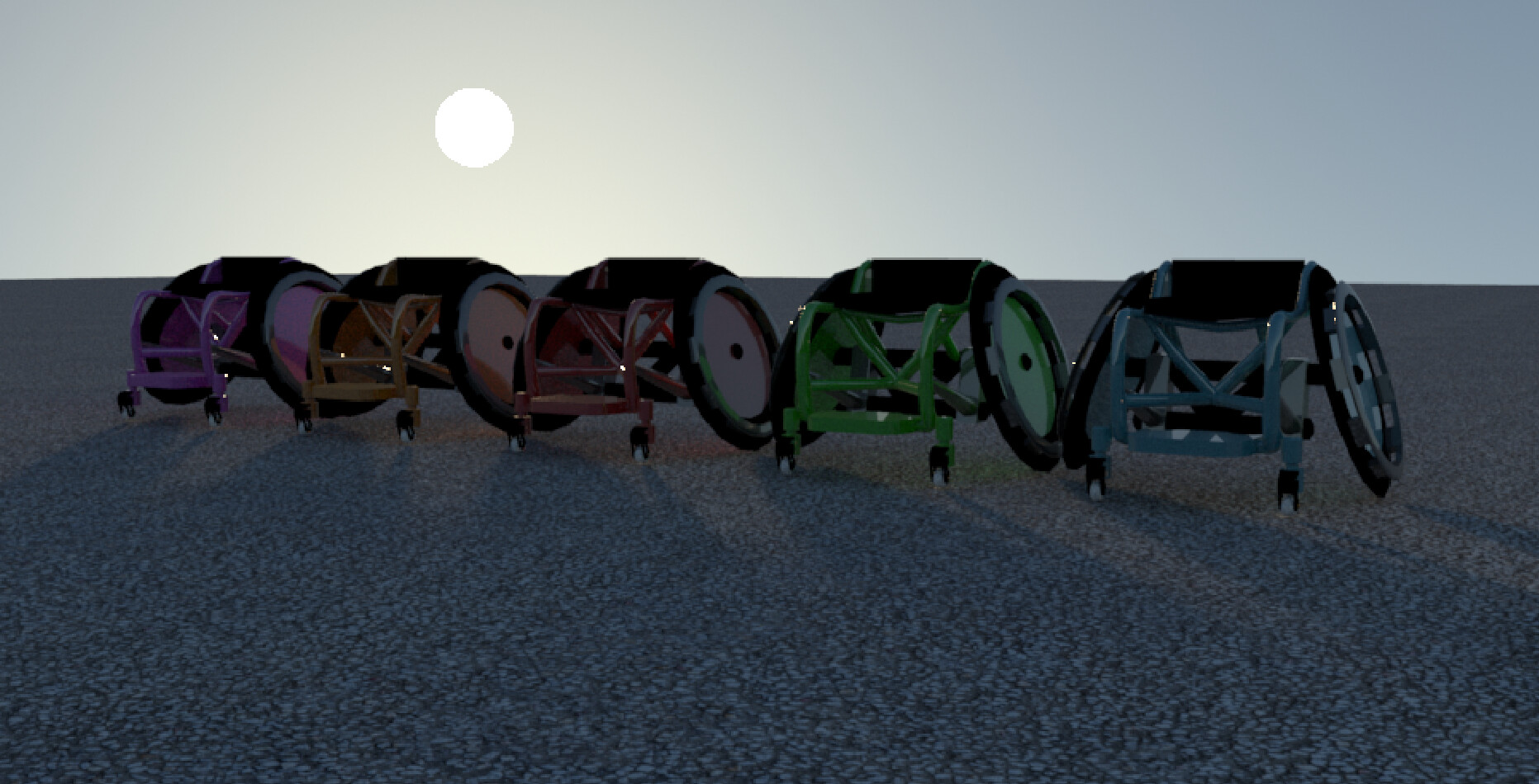 ArtStation - Wheelchair colour variants