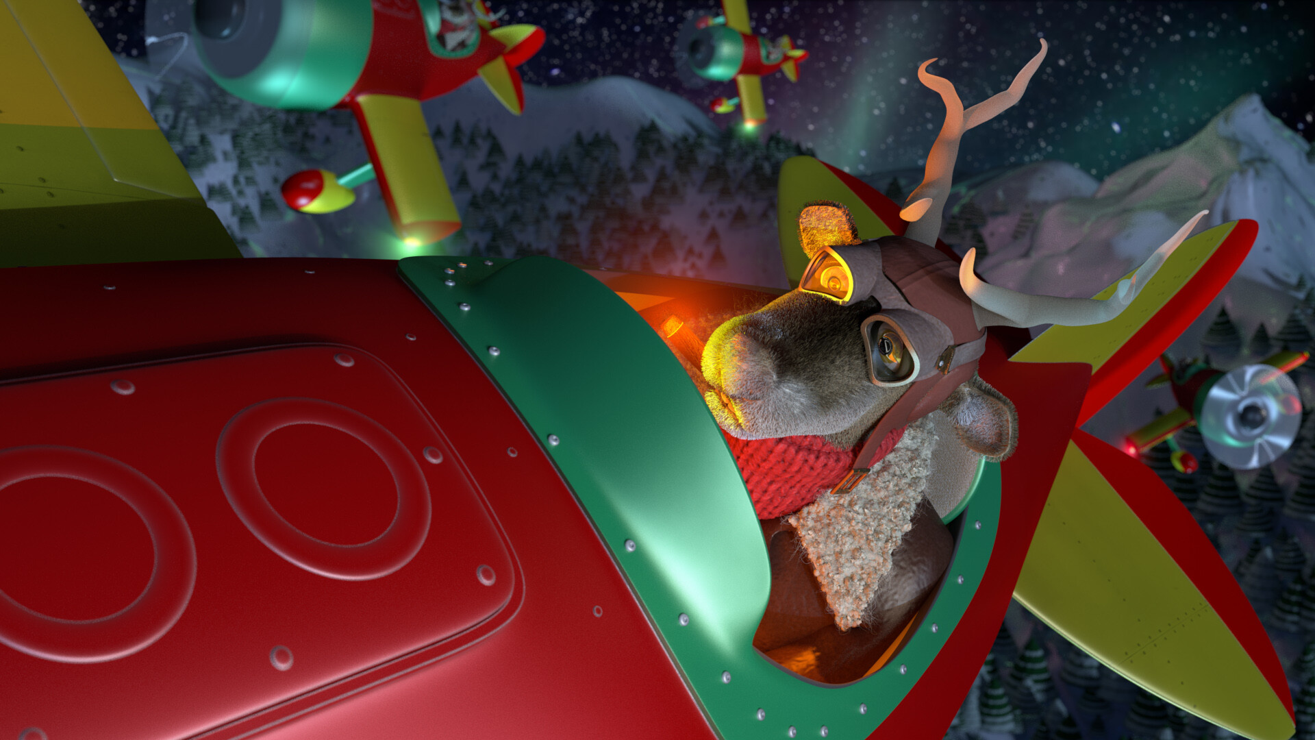 ArtStation - Flying Reindeer