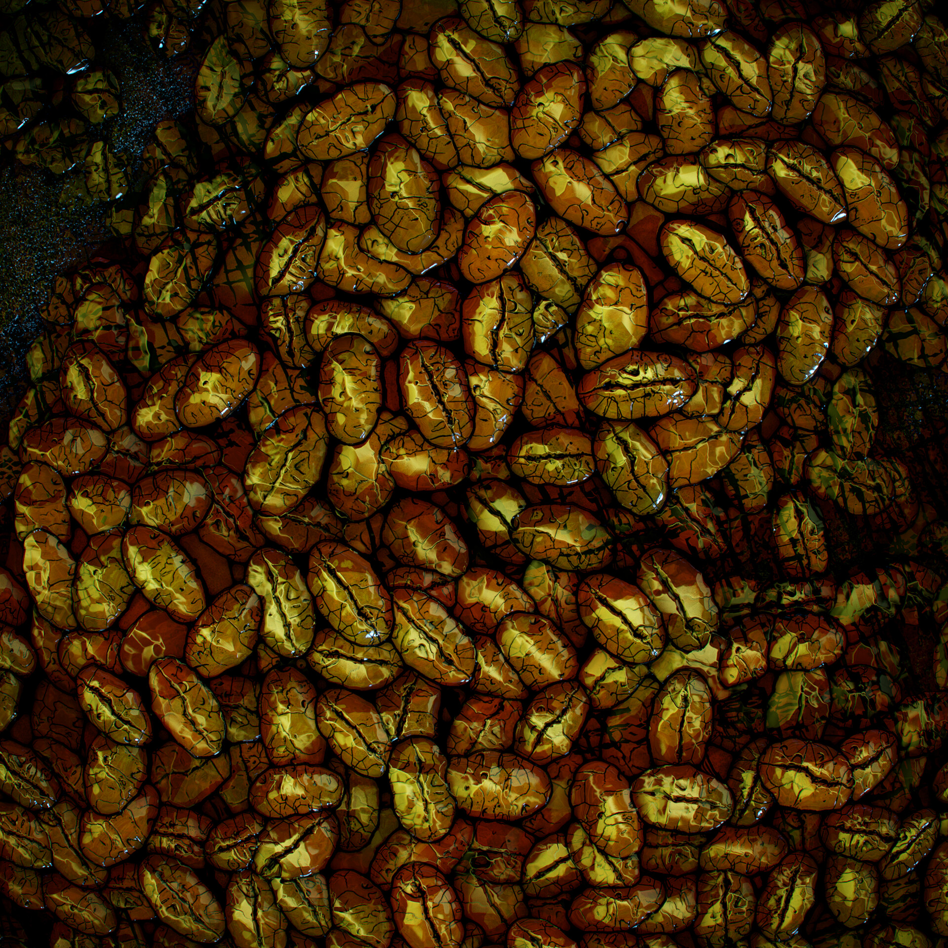 Nicolas MIQUEL - Borderlands-Stylized Coffee Beans, #Nodevember ...