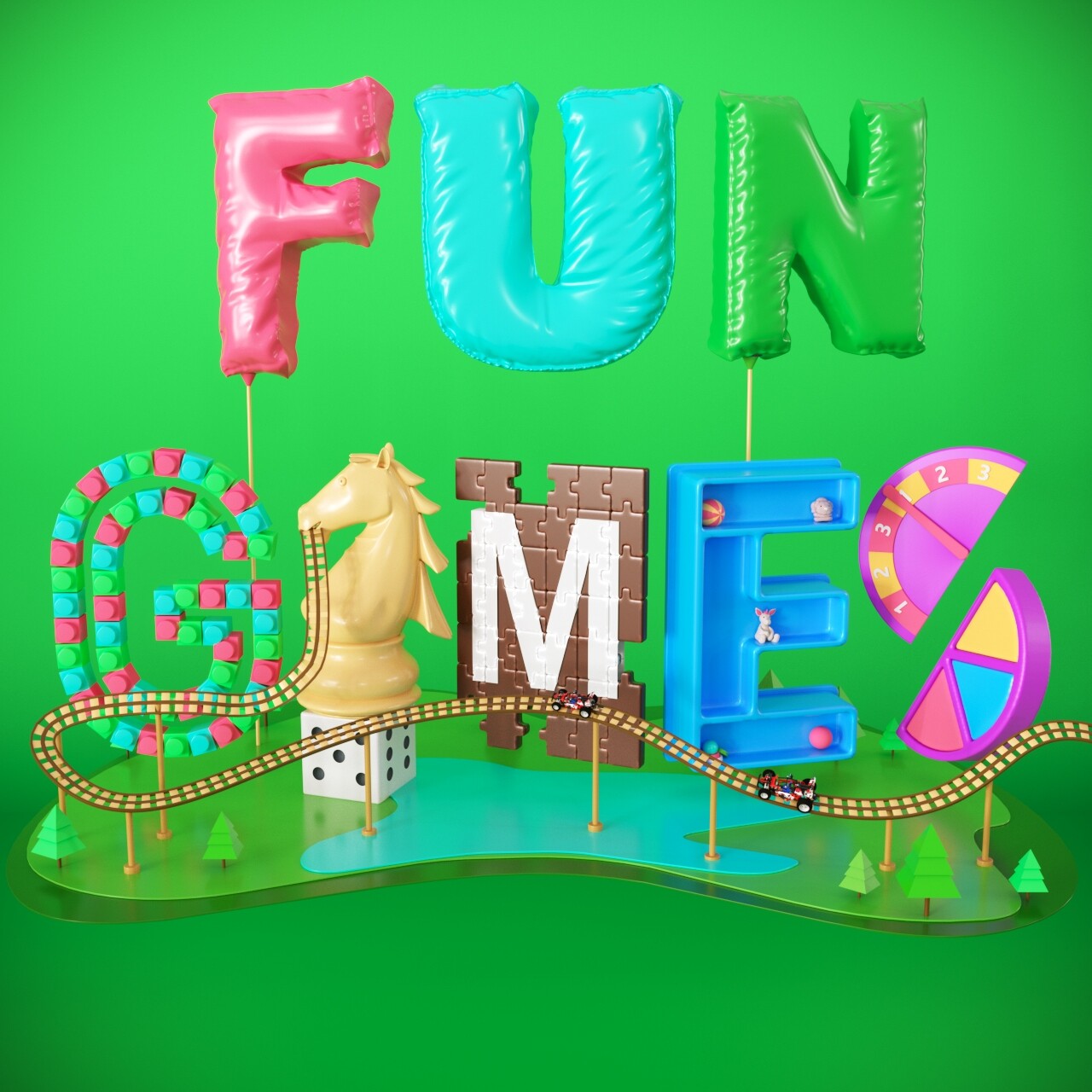 ArtStation - Fun Games Poster