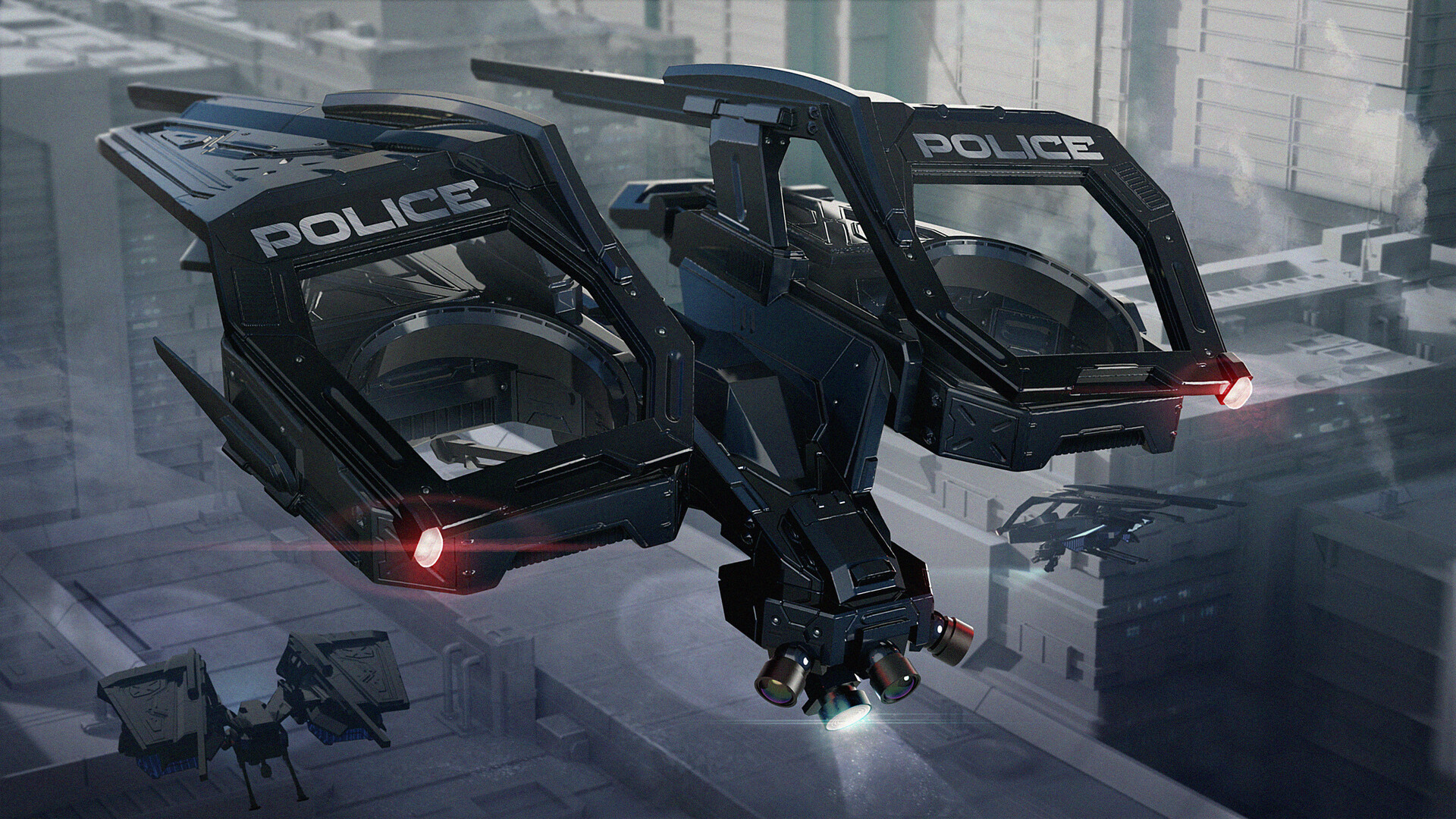 Surveillance Drone by Spencer Parke : r/Cyberpunk