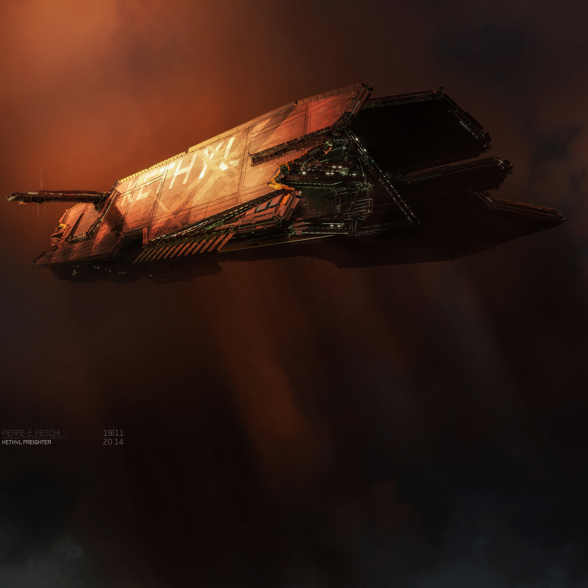 RENDERSTORM ARTSTATION - Prototype Freighter