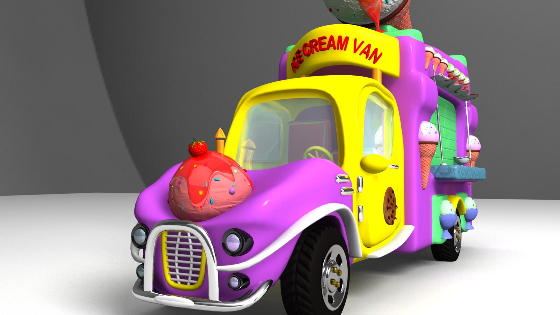ArtStation - Ice cream van