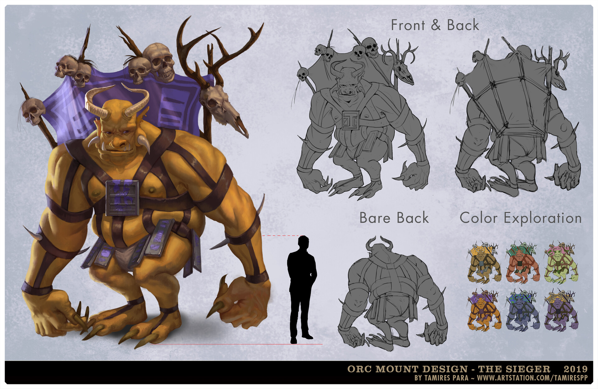 ArtStation - Orc Mount - The Sieger Character Design