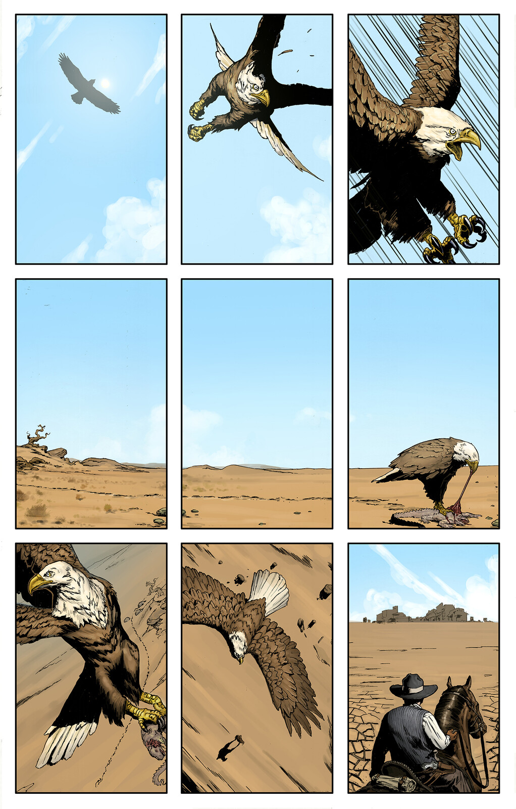 Adam Stone - Above Snakes Comic Splash Page