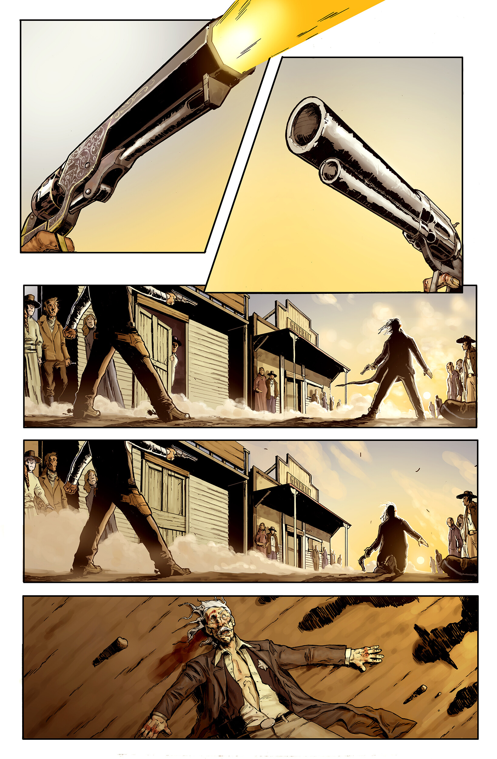 Adam Stone - Above Snakes Comic Splash Page