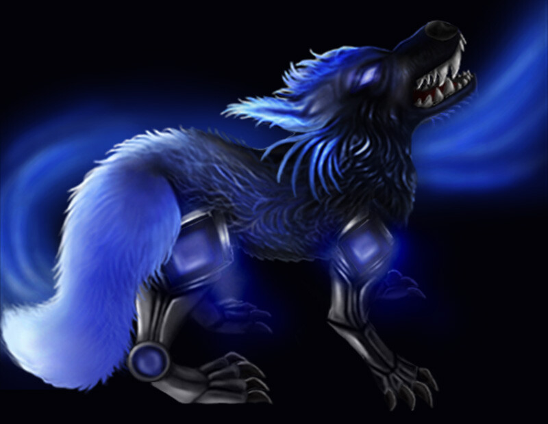 ArtStation - Wolf & cyborg