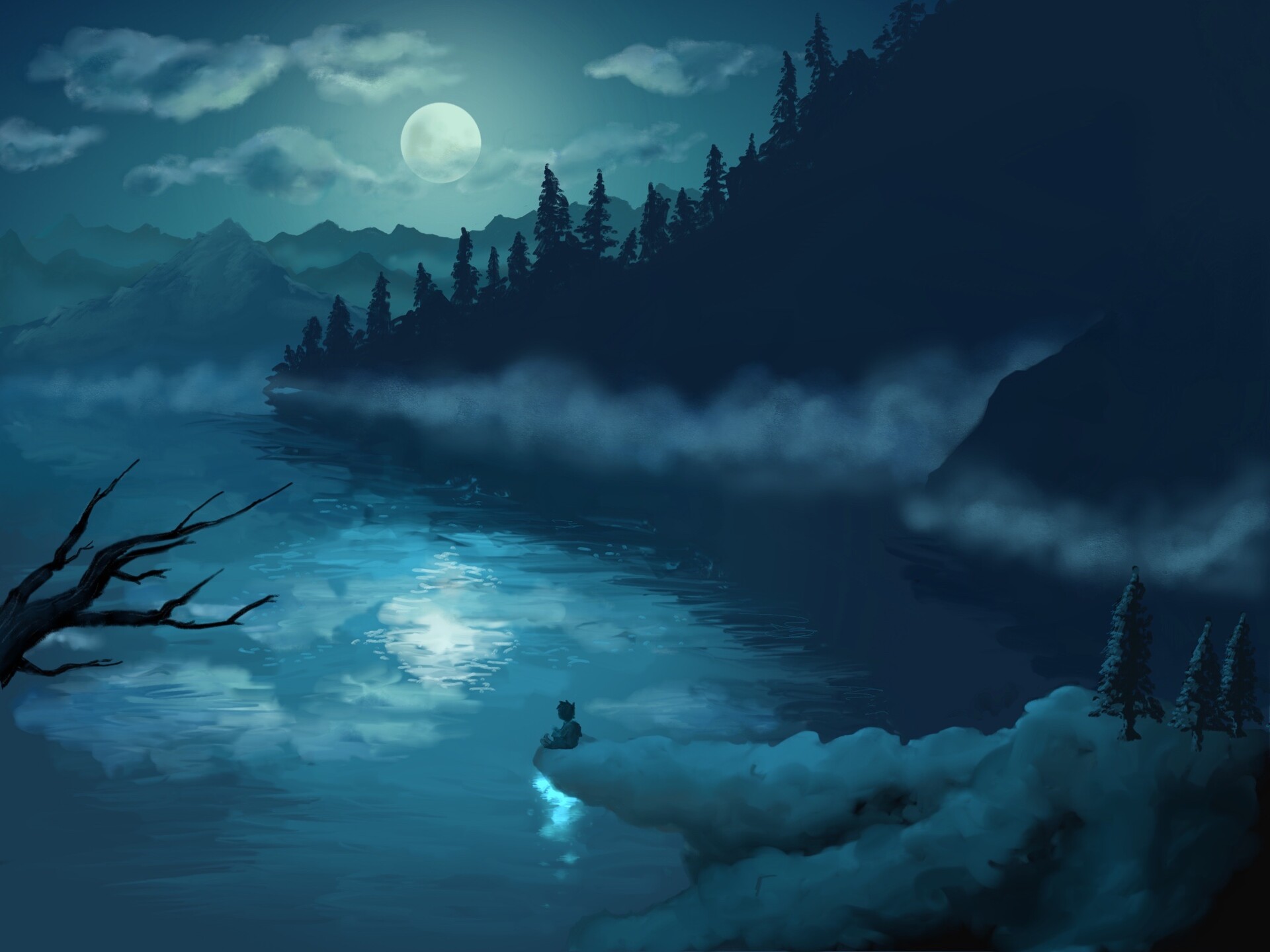 ArtStation - A peaceful night