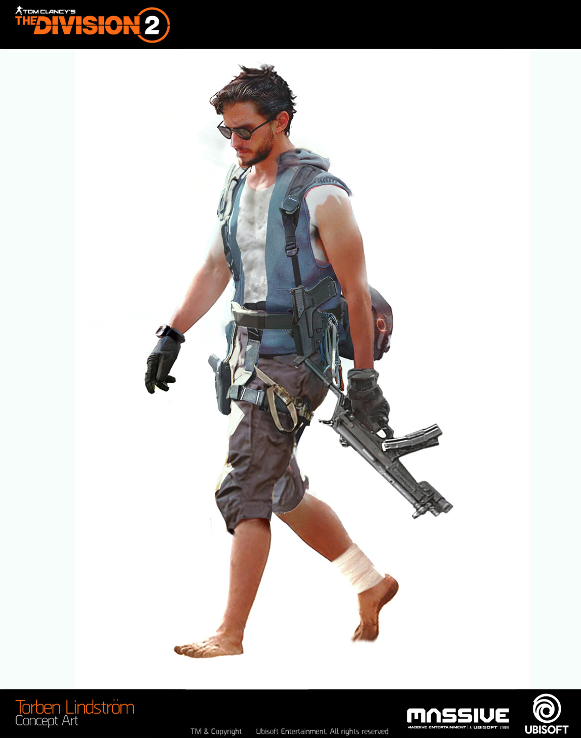 Torben Lindström - The Division 2 - Division Agent Undressed Concept Art Exploration