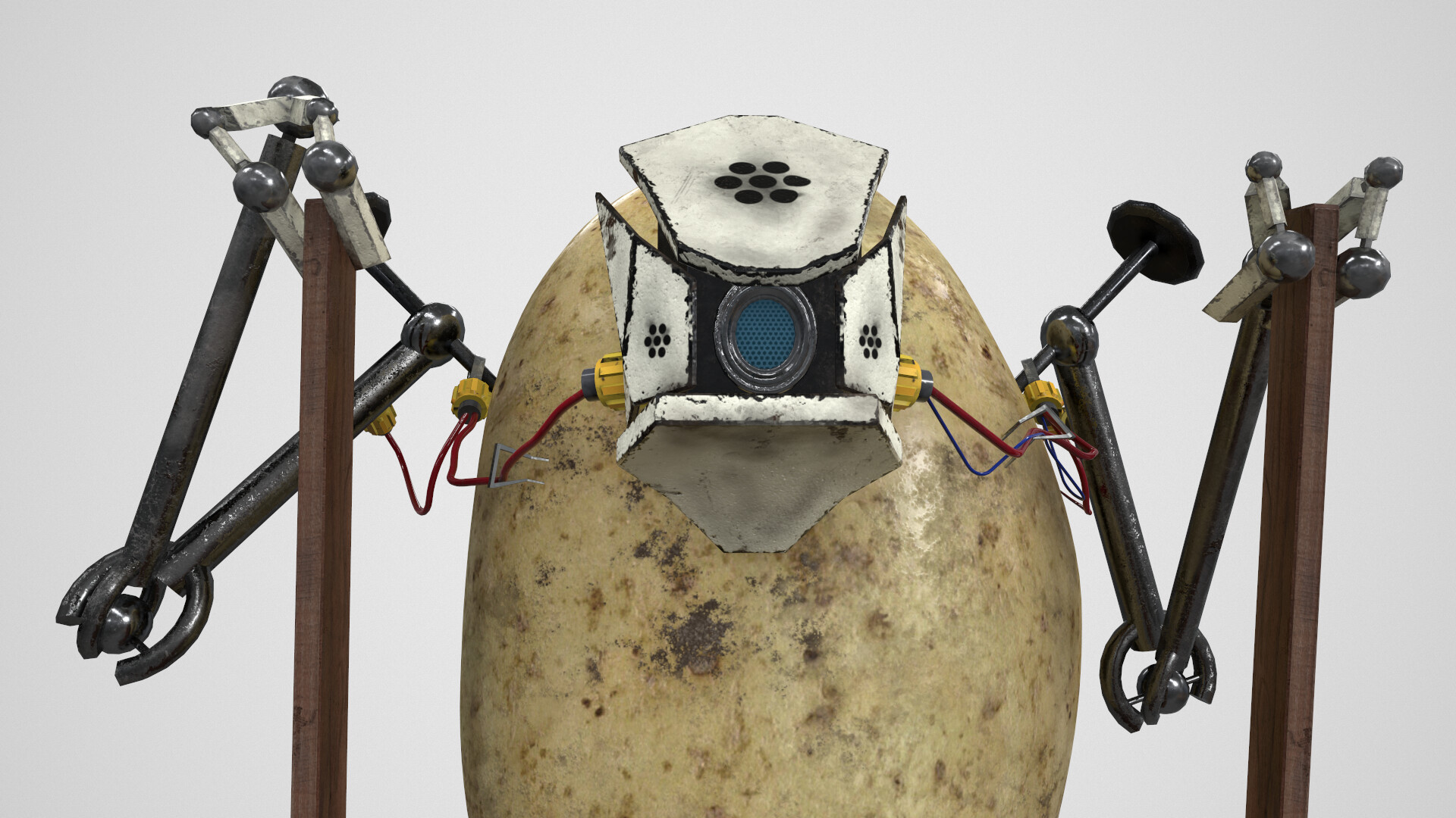 ArtStation - Robot potato on stilts