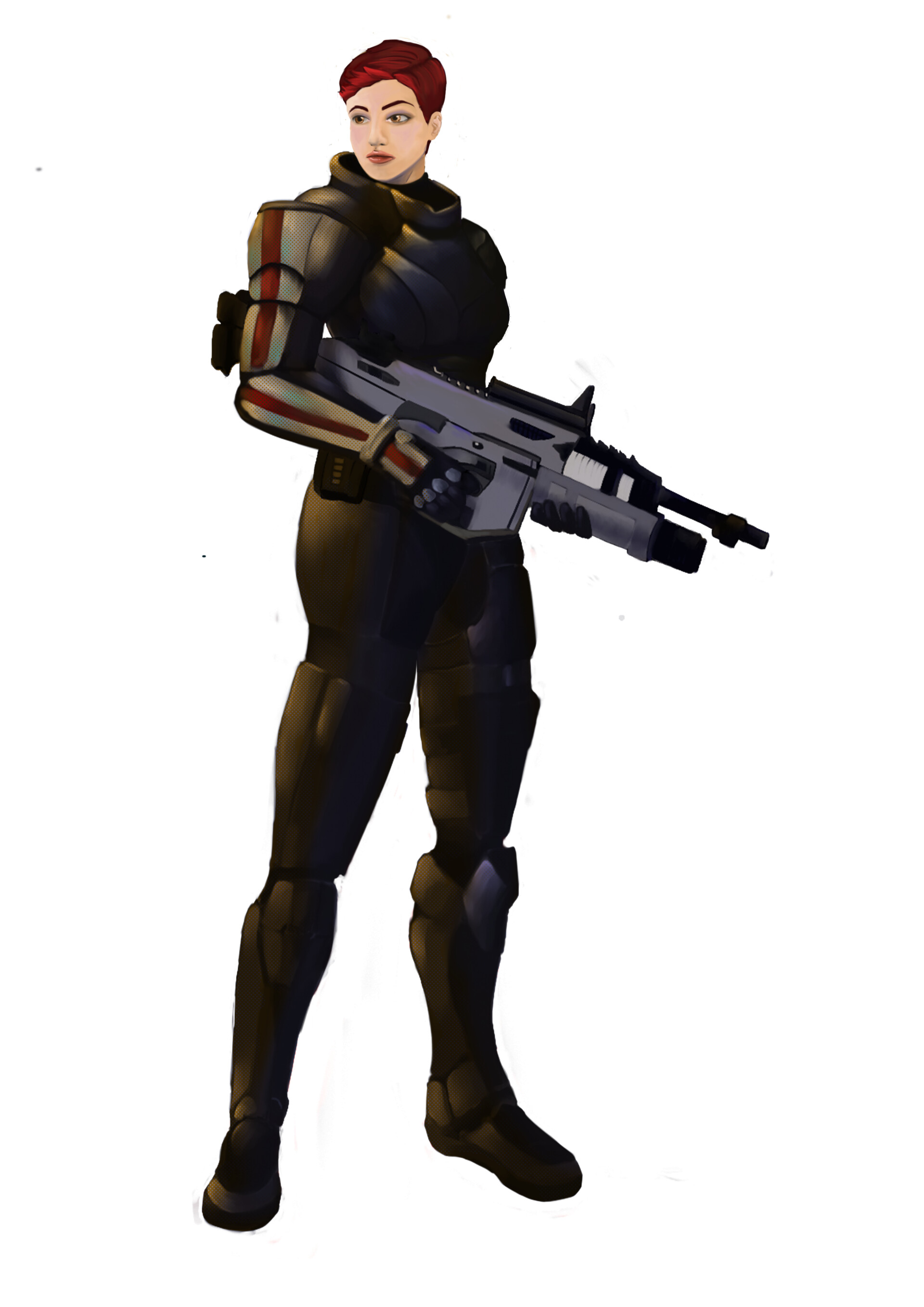 ArtStation - Fan Art - Fem Shepard Mass Effect!!