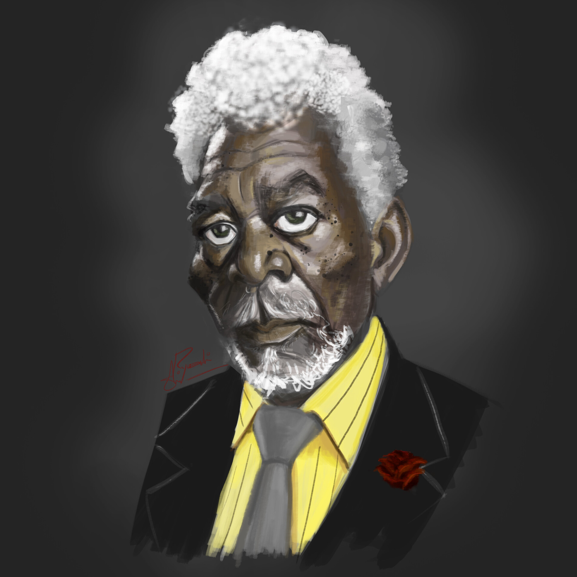 ArtStation - Morgan free man