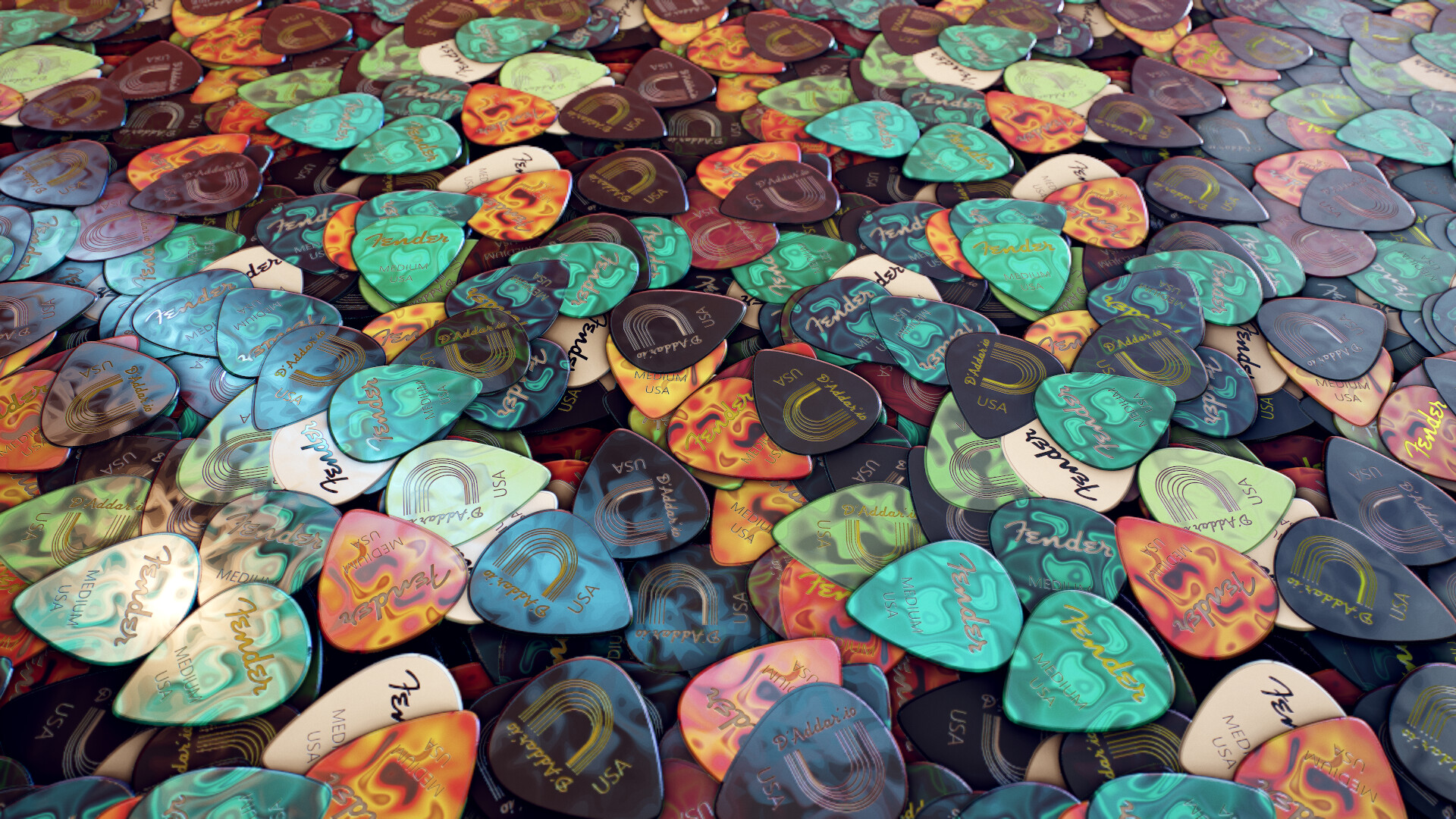 Guitar Picks Wallpaper