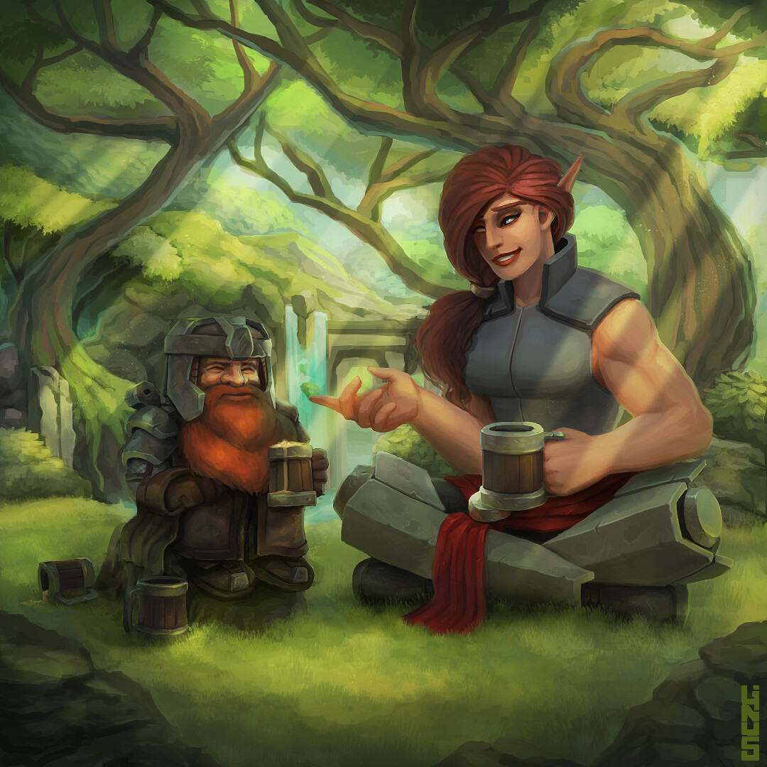 ArtStation - Forest and Beer