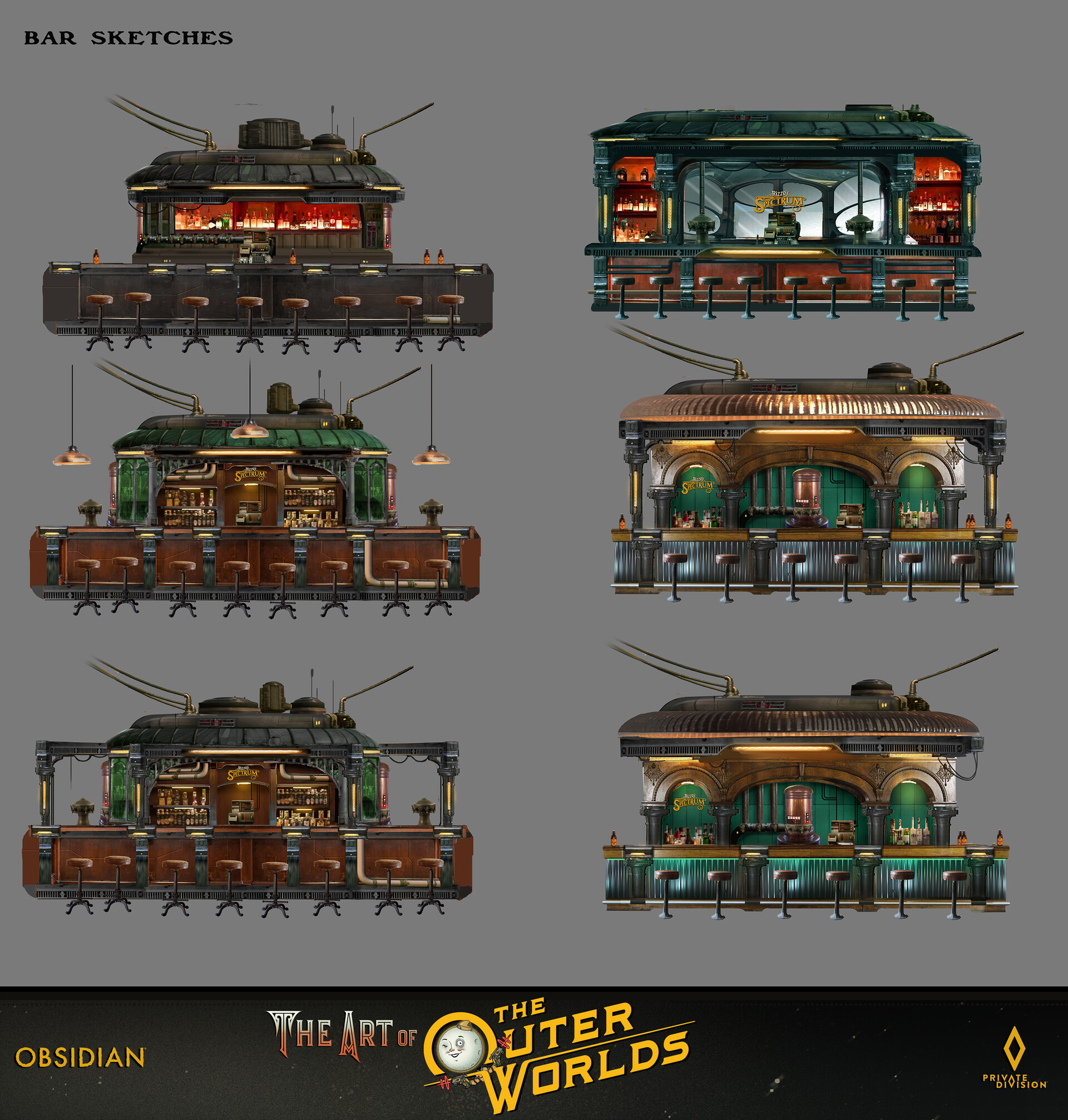 ArtStation - The Outer Worlds - Bar Concept