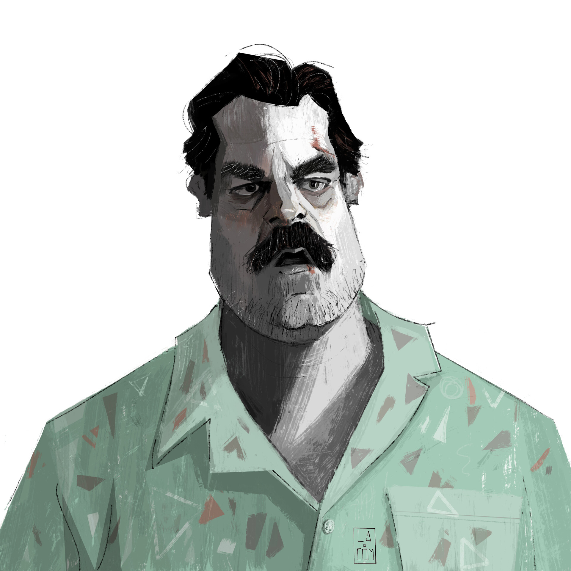 ArtStation - Jim Hopper fan art