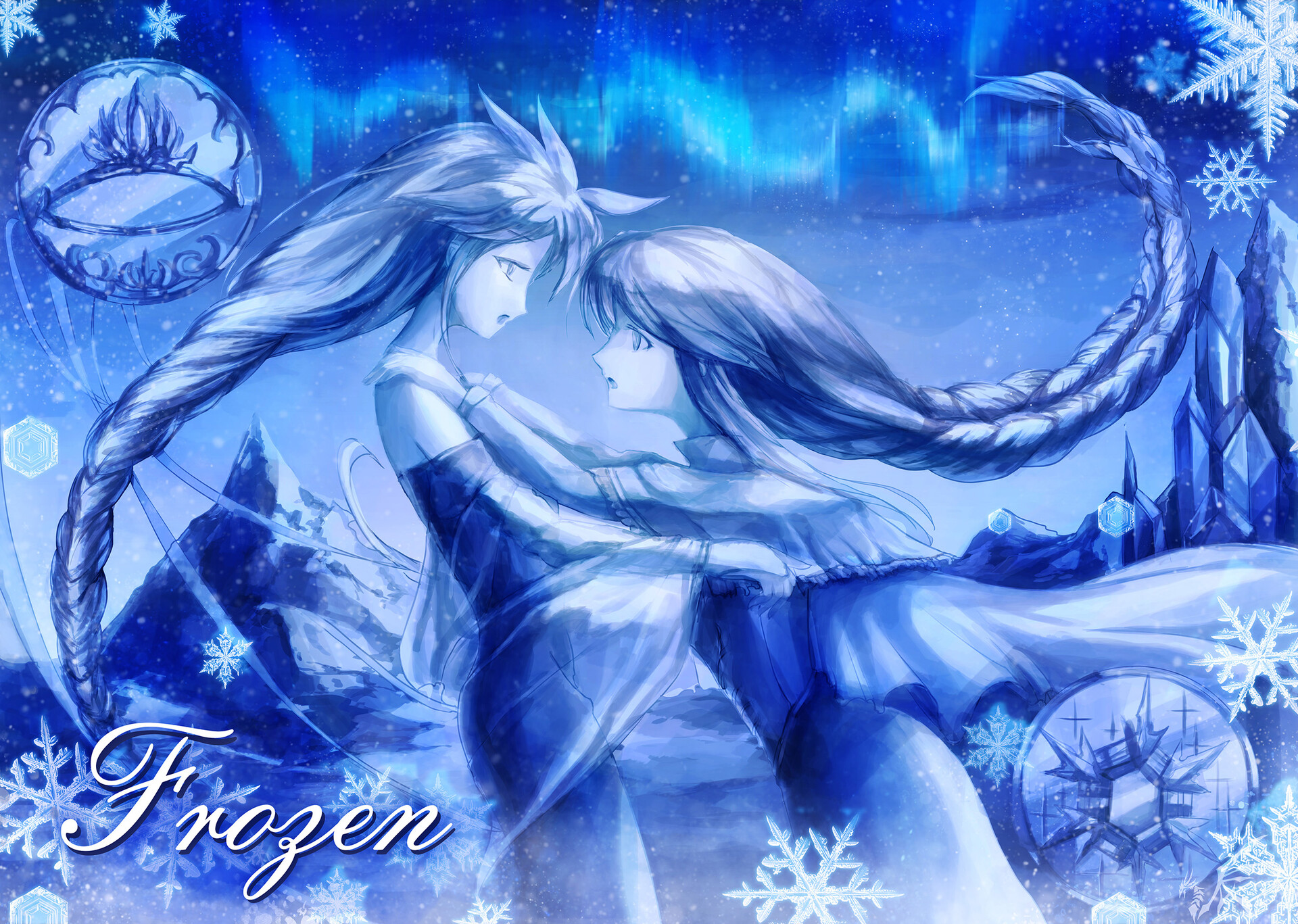 ArtStation - Frozen Elsa 冰雪奇緣 愛莎 安娜