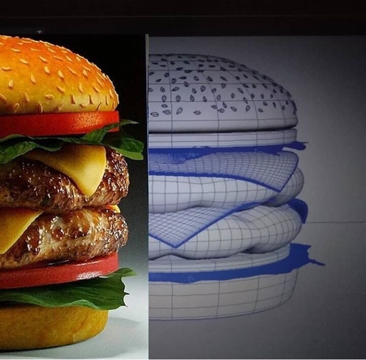 ArtStation - '' Burger '' 3D model...