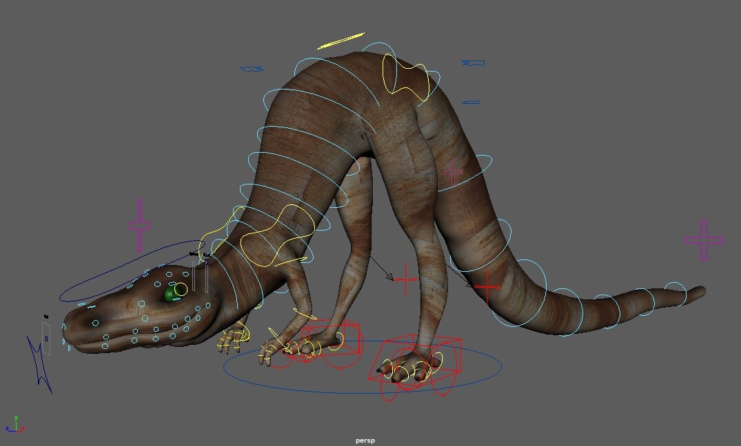 ArtStation - Snake_Raptor Character Rig and Animation