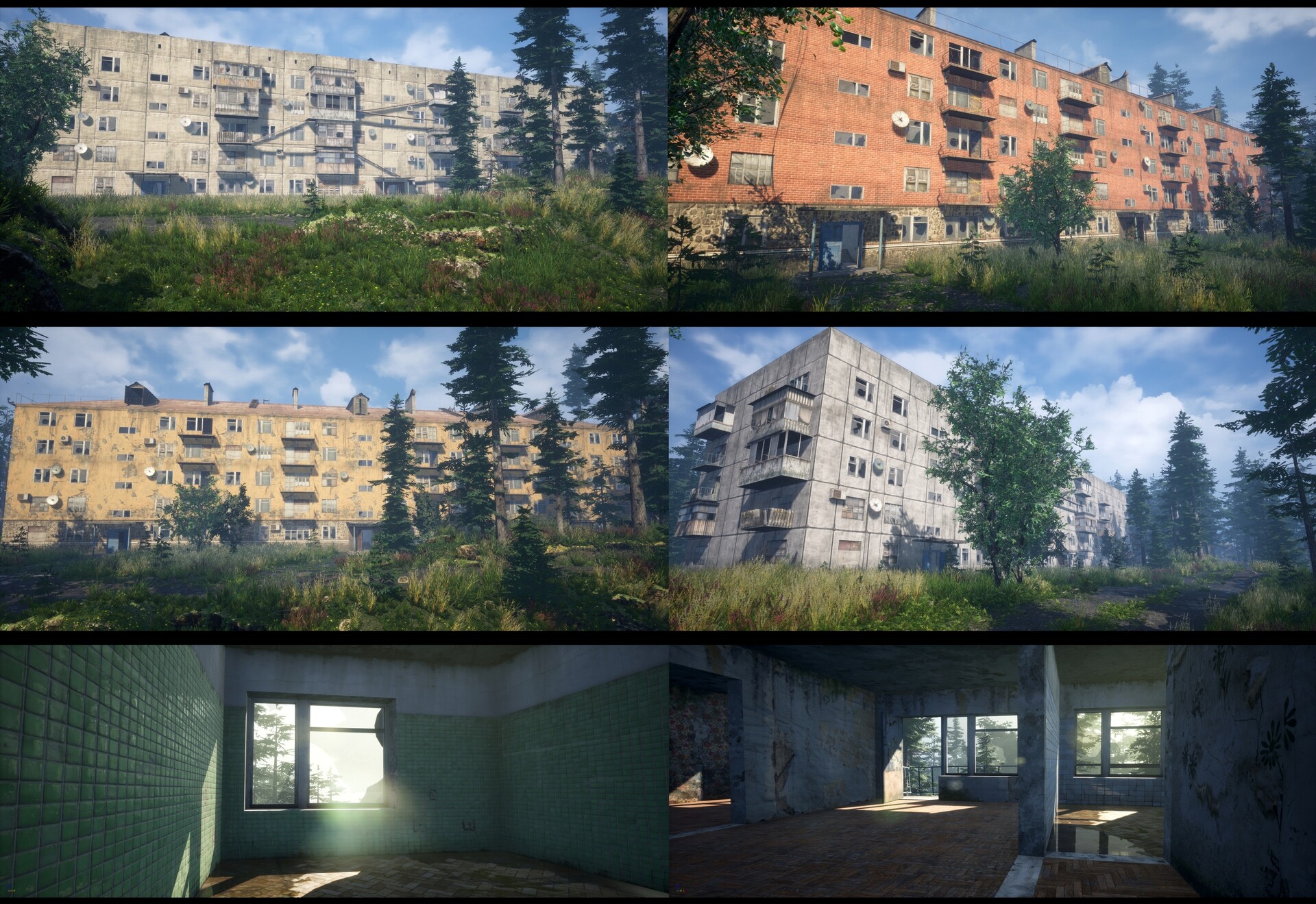 ArtStation - City Buildings in the forest