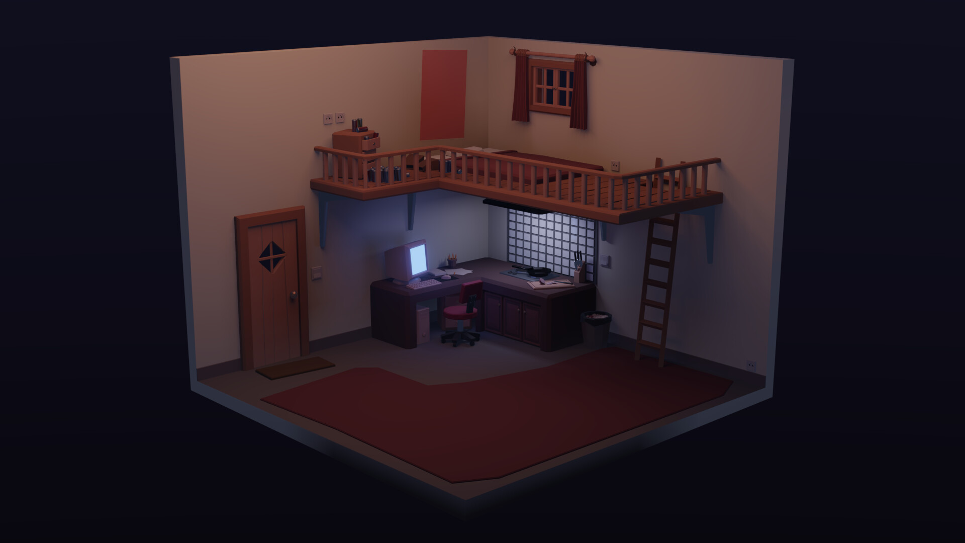 ArtStation - Small appartment, Sébastien Bègue