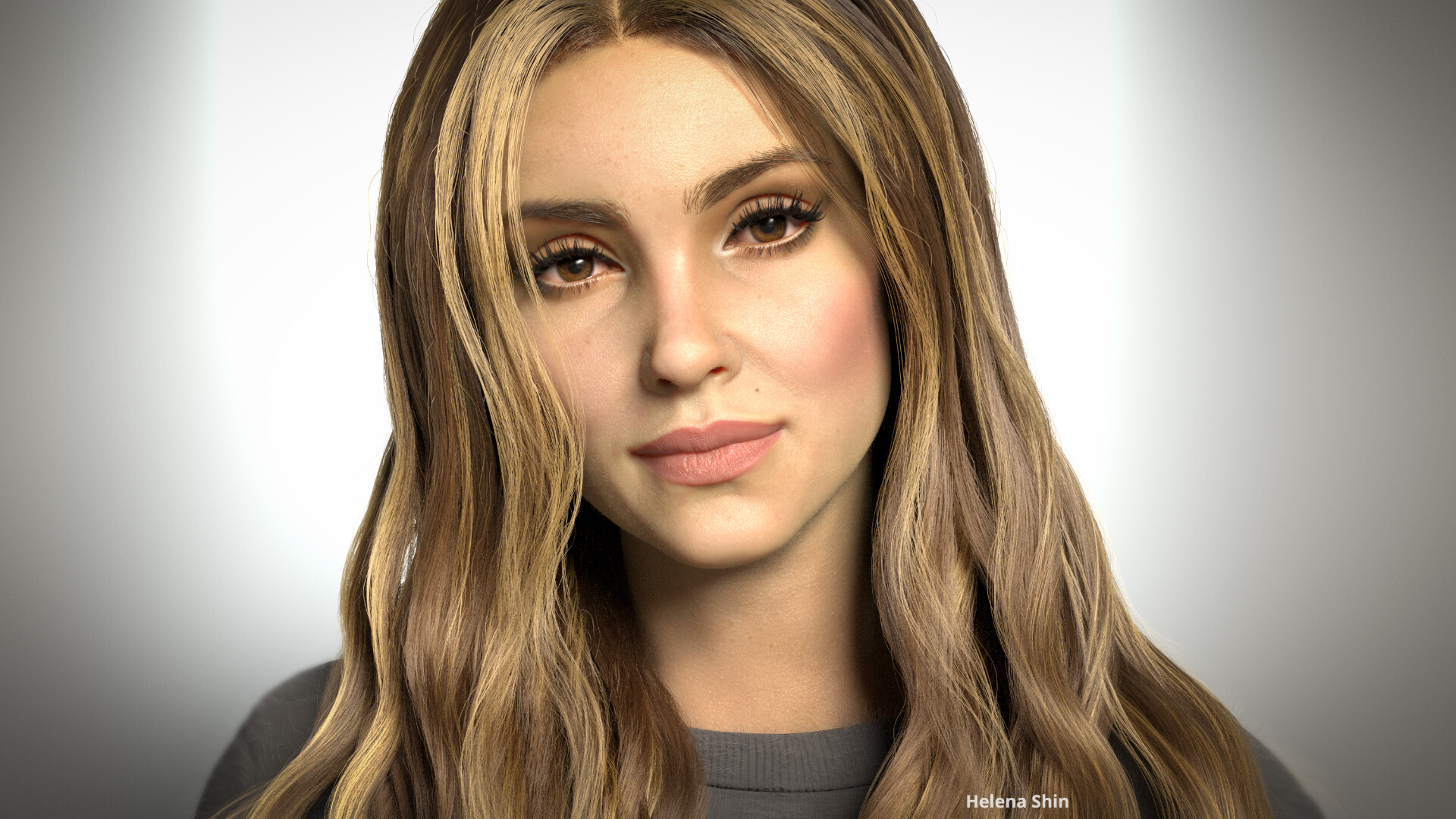 ArtStation - Woman's three dyed hairstyles (WIP)