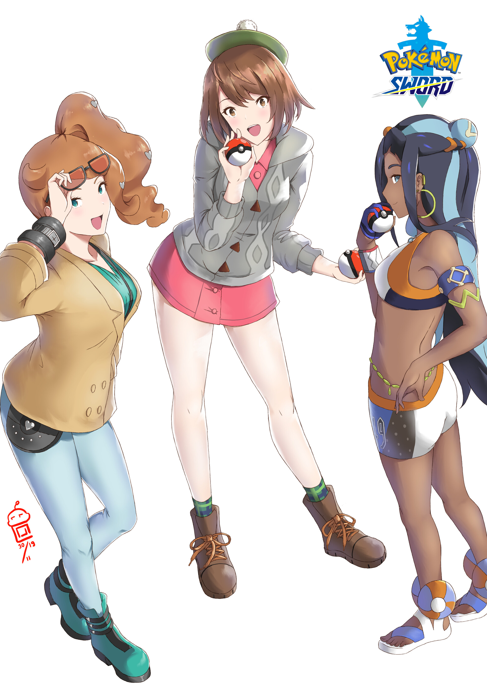 Artstation Pokemon Sword And Shield Female Trainer