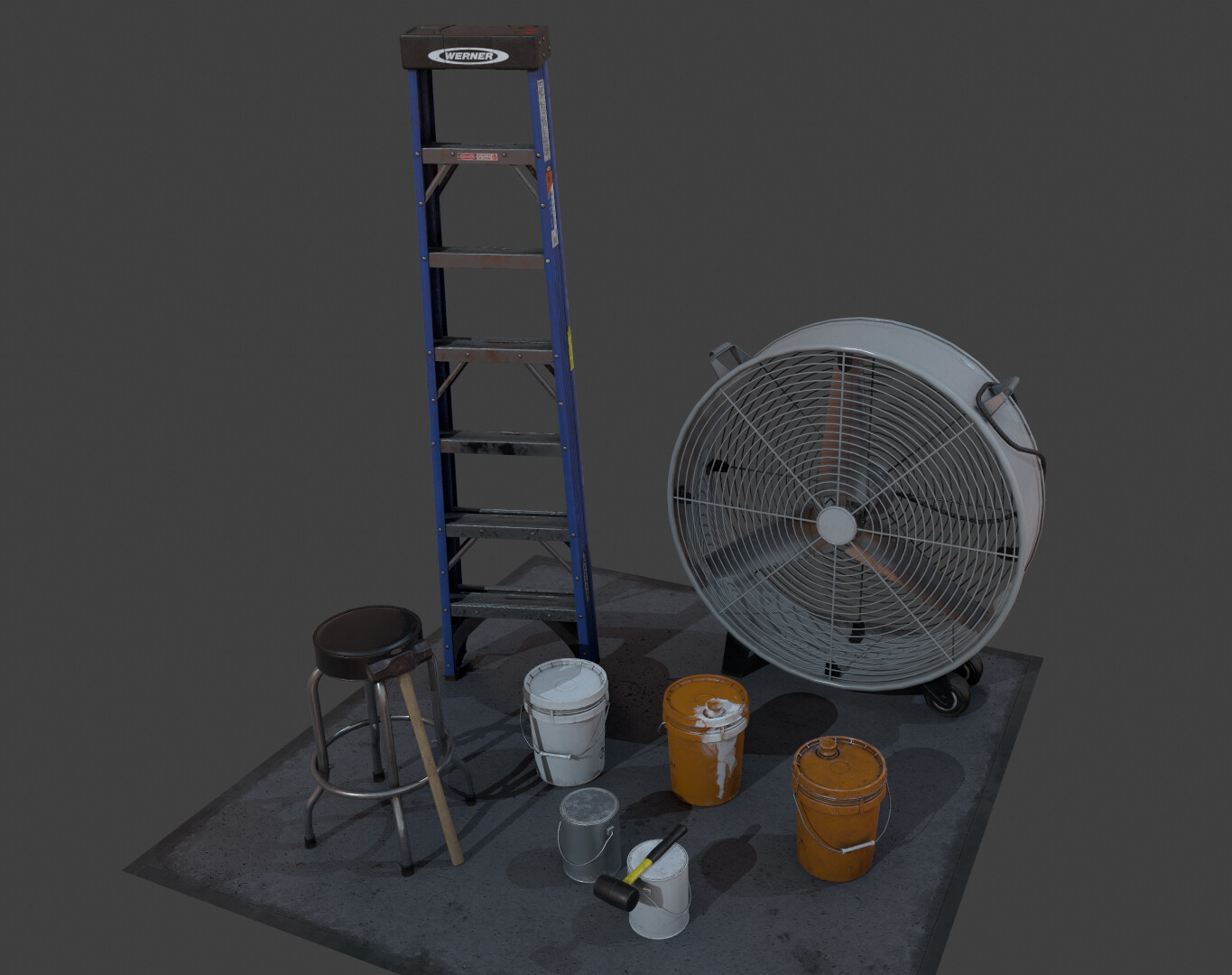 ArtStation - Garage props