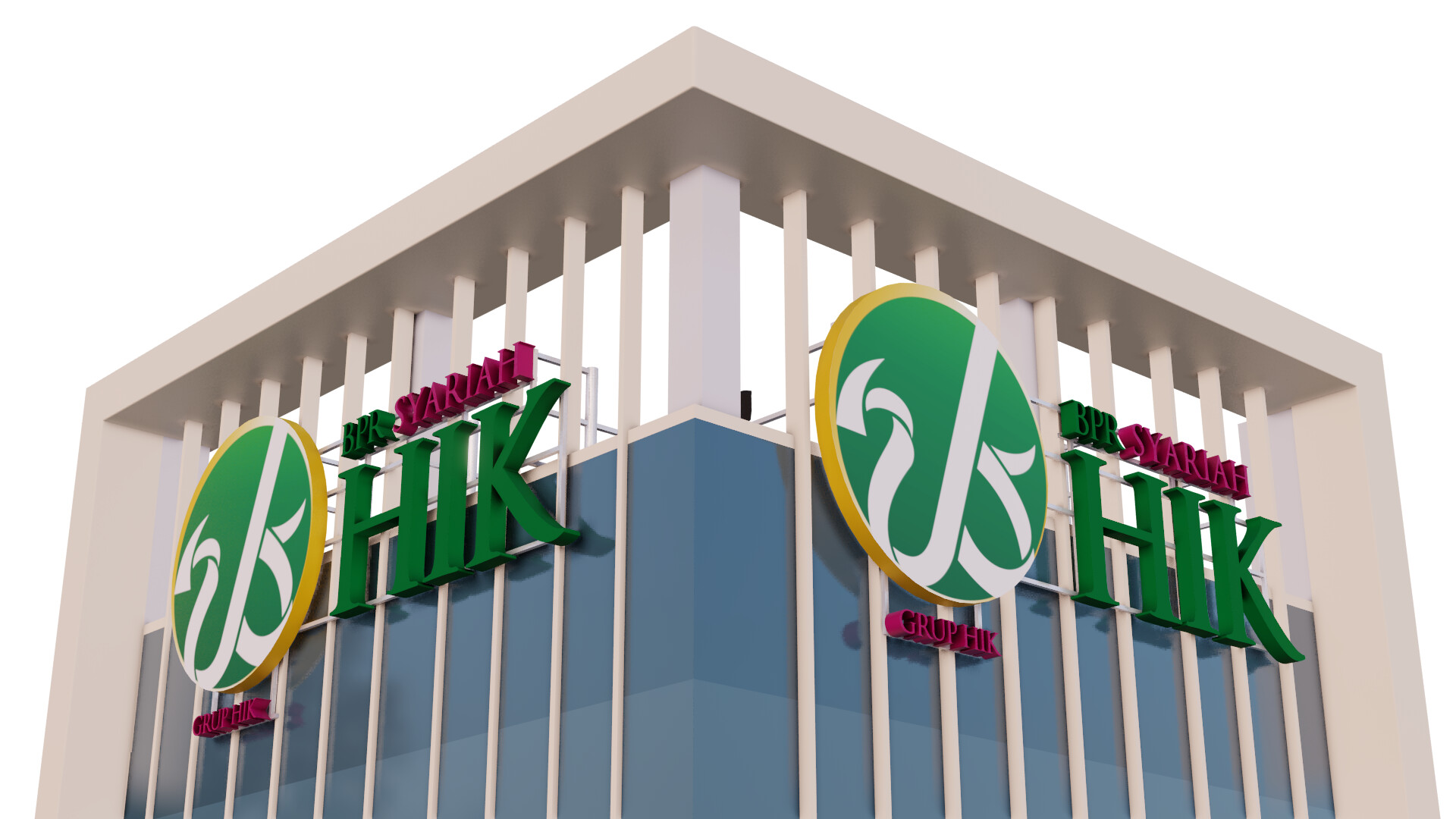 ArtStation - Rooftop Sign - BPR HIK Syariah Parahyangan