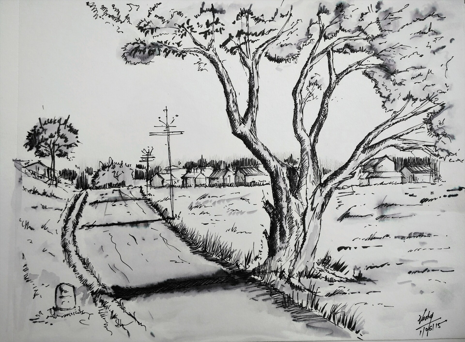 ArtStation - TRADITIONAL PEN AND INK